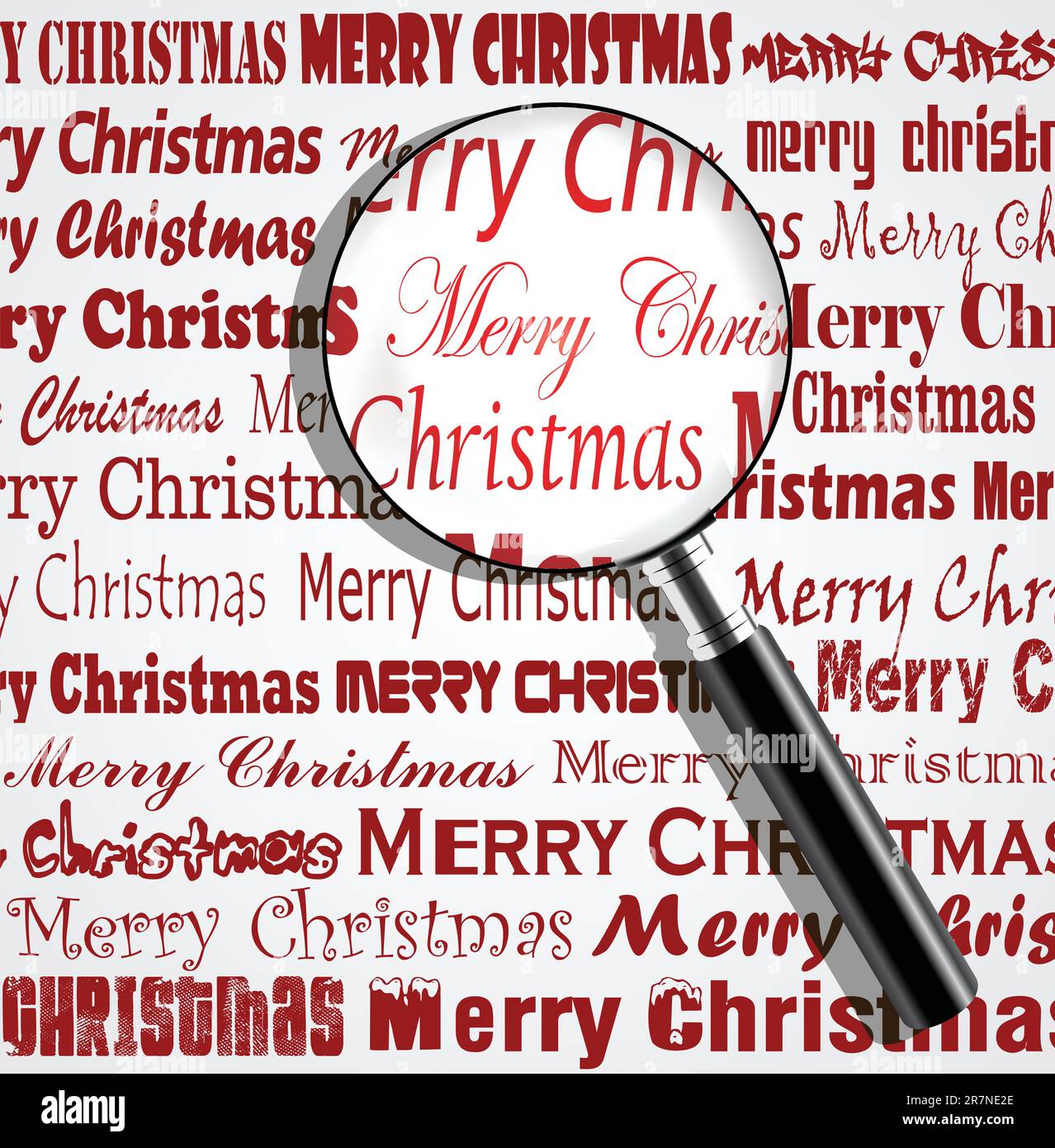 Christmas postcard letter in Stock Vector Images - Alamy