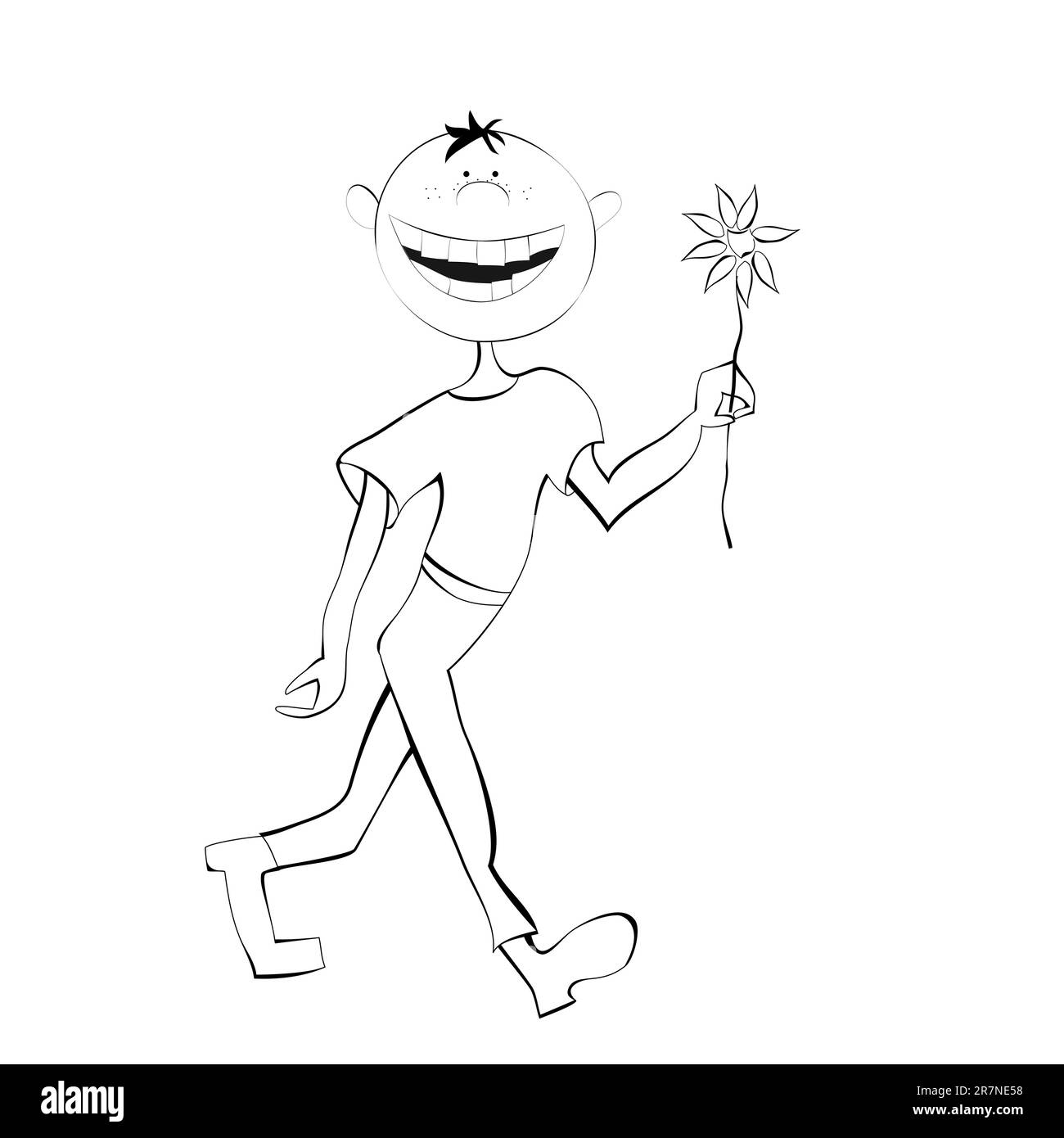 Smile happy Black and White Stock Photos & Images - Alamy