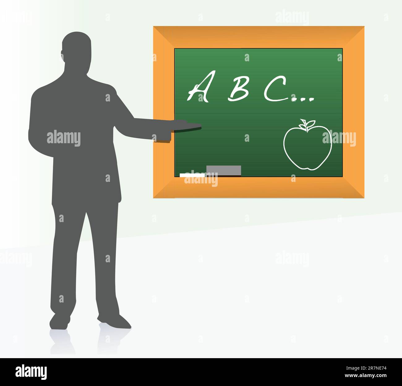 Male elementary teacher classroom Stock Vector Images - Alamy