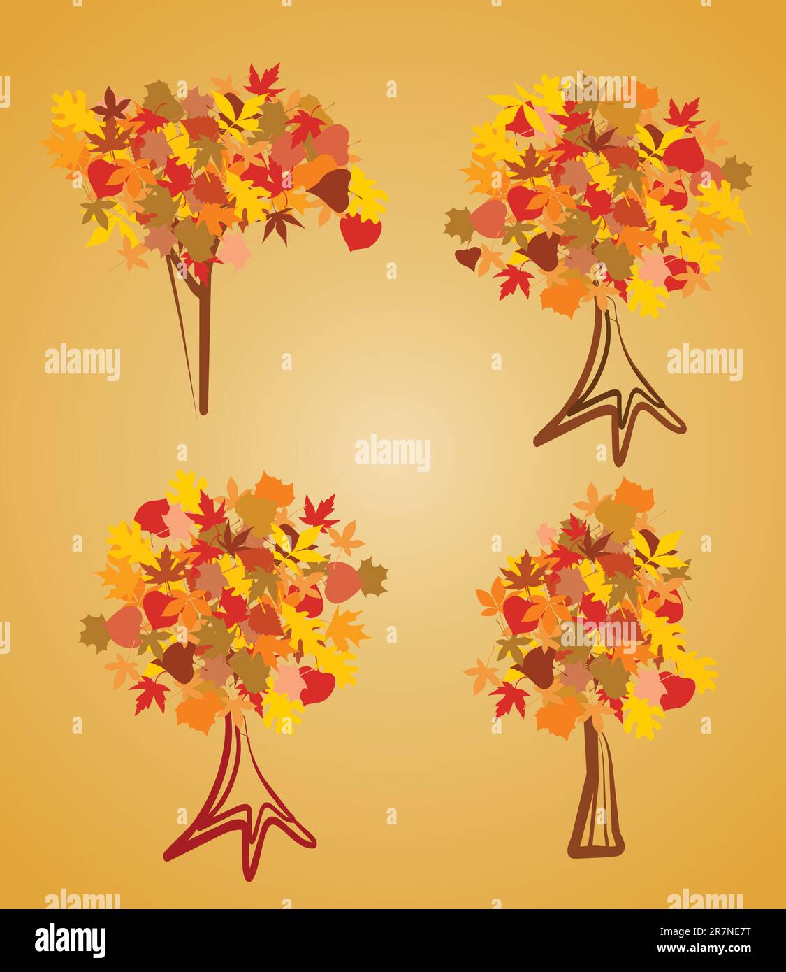 Yellow gum tree Stock Vector Images - Alamy