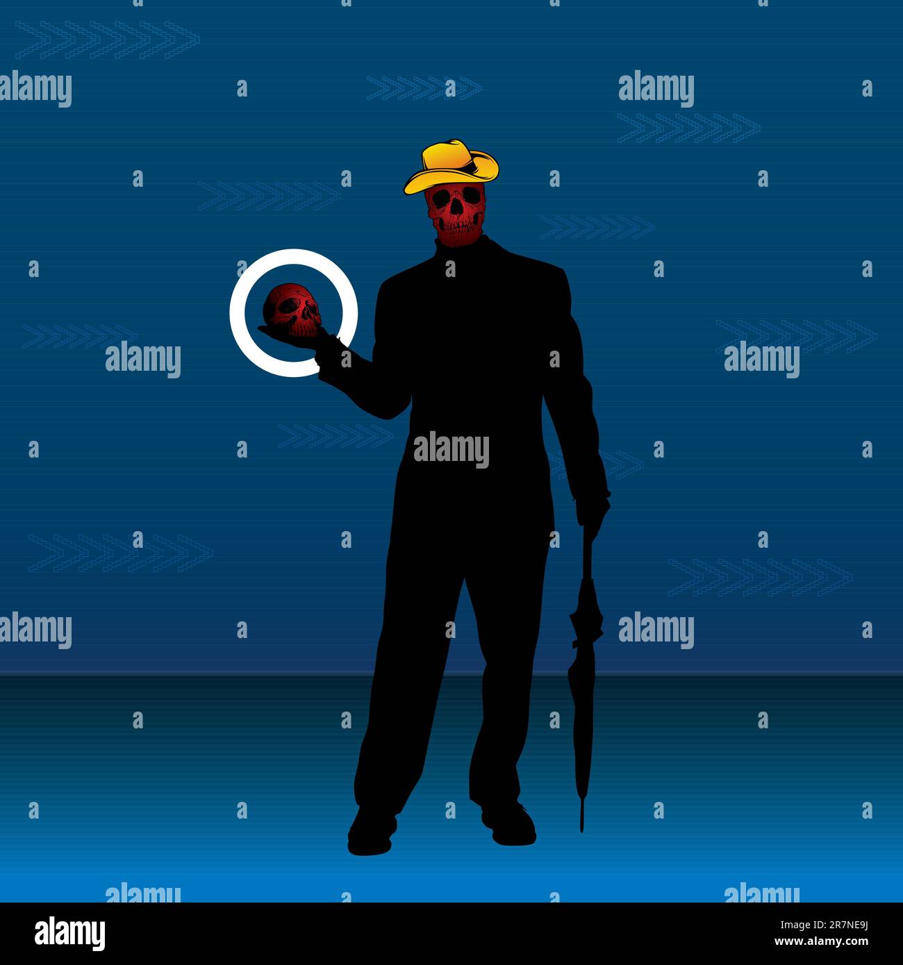 skull head men show magic Stock Vector Image & Art - Alamy