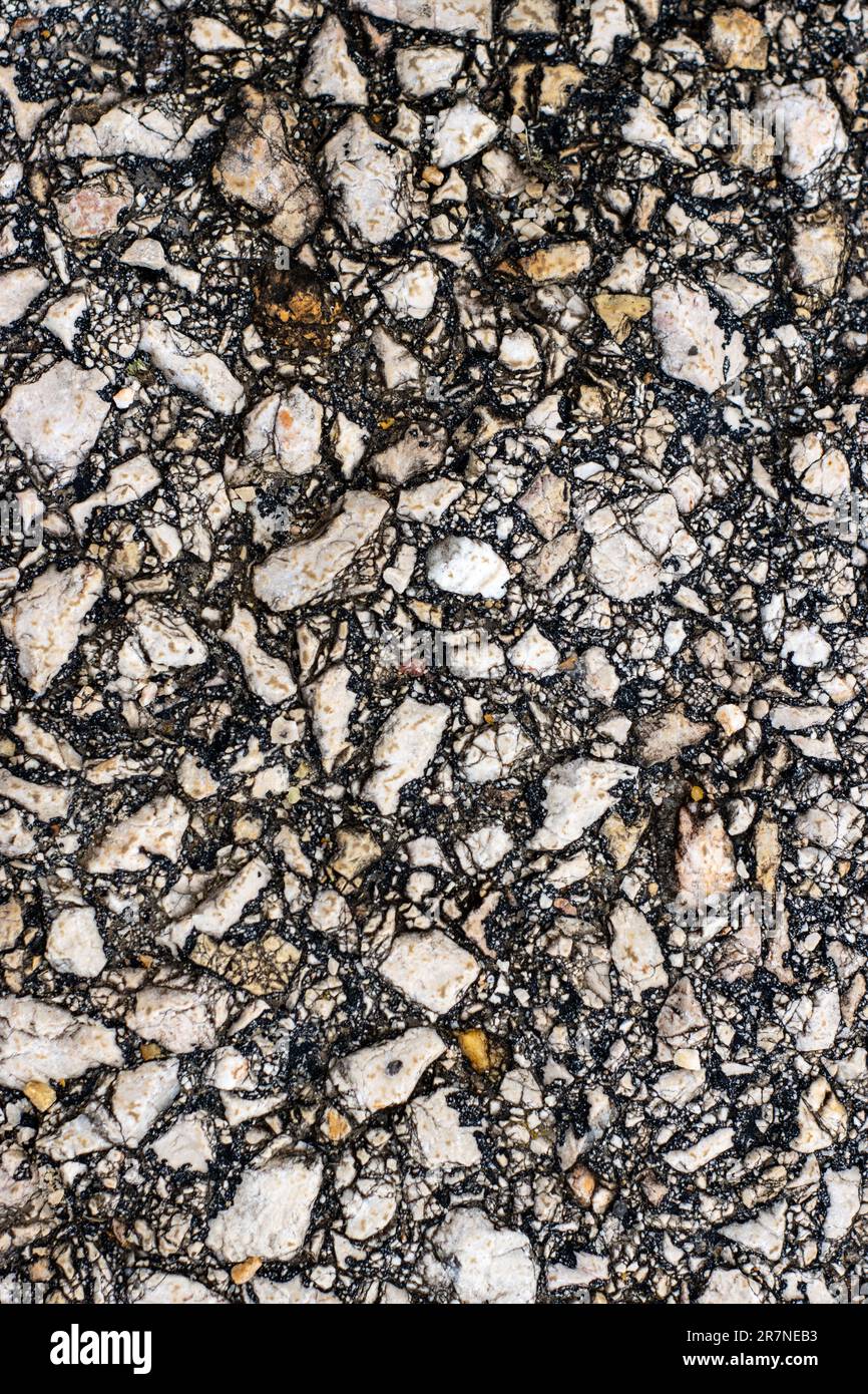 Image of soil with small rocks and gravel arranged to resemble a human ...