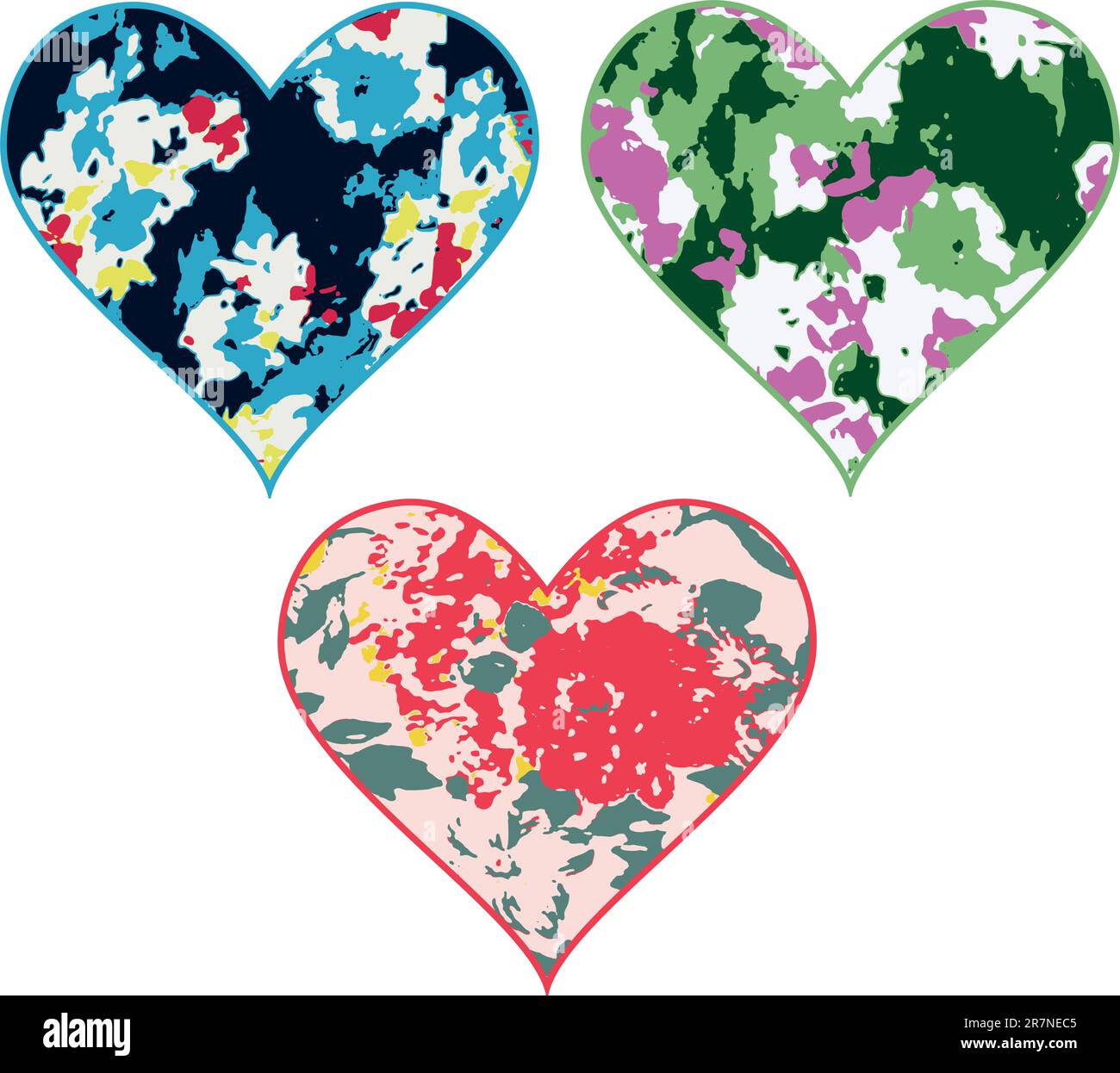 flower valentine heart design Stock Vector Image & Art - Alamy