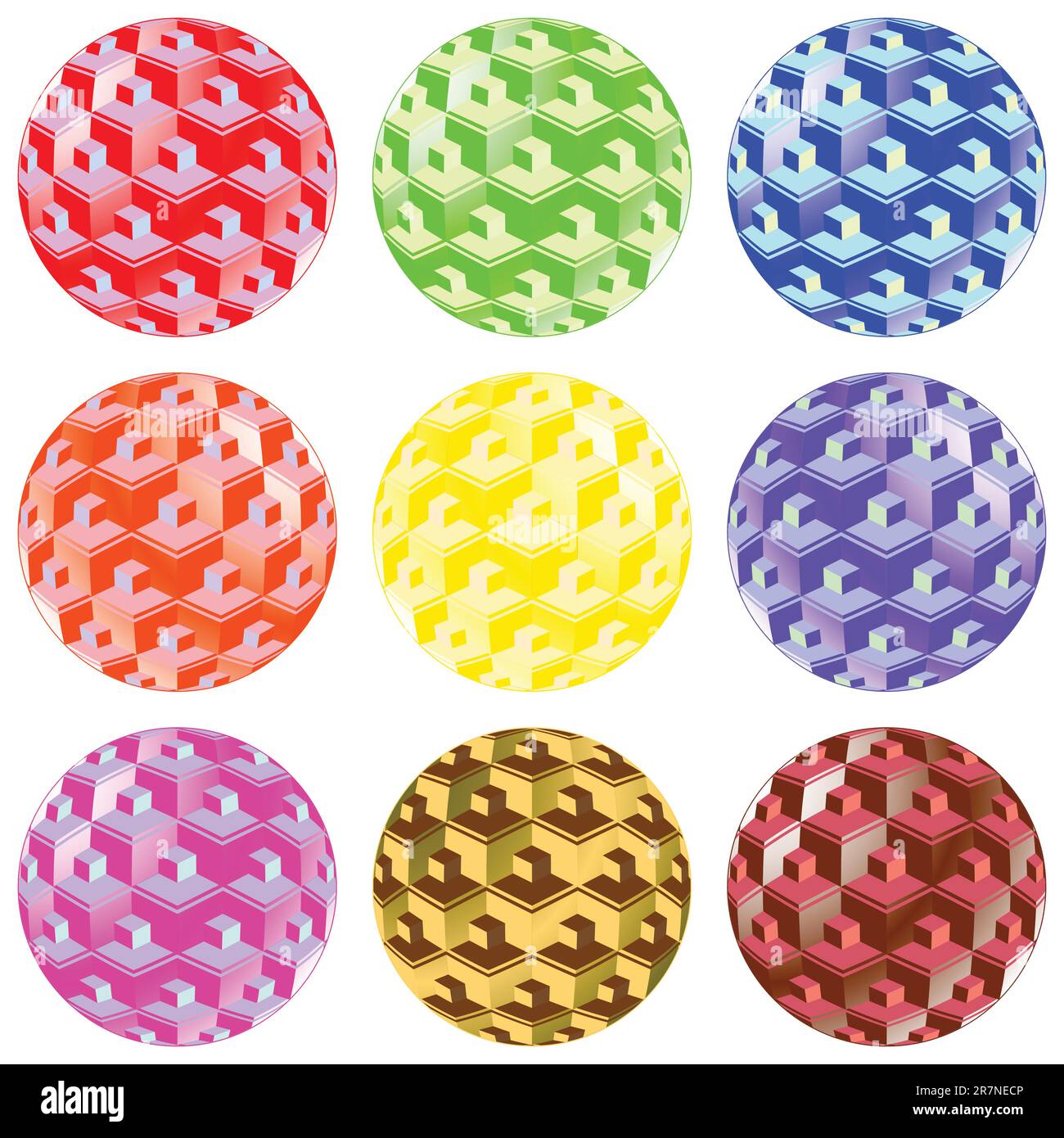 bubbles with squares against white background, abstract vector art ...