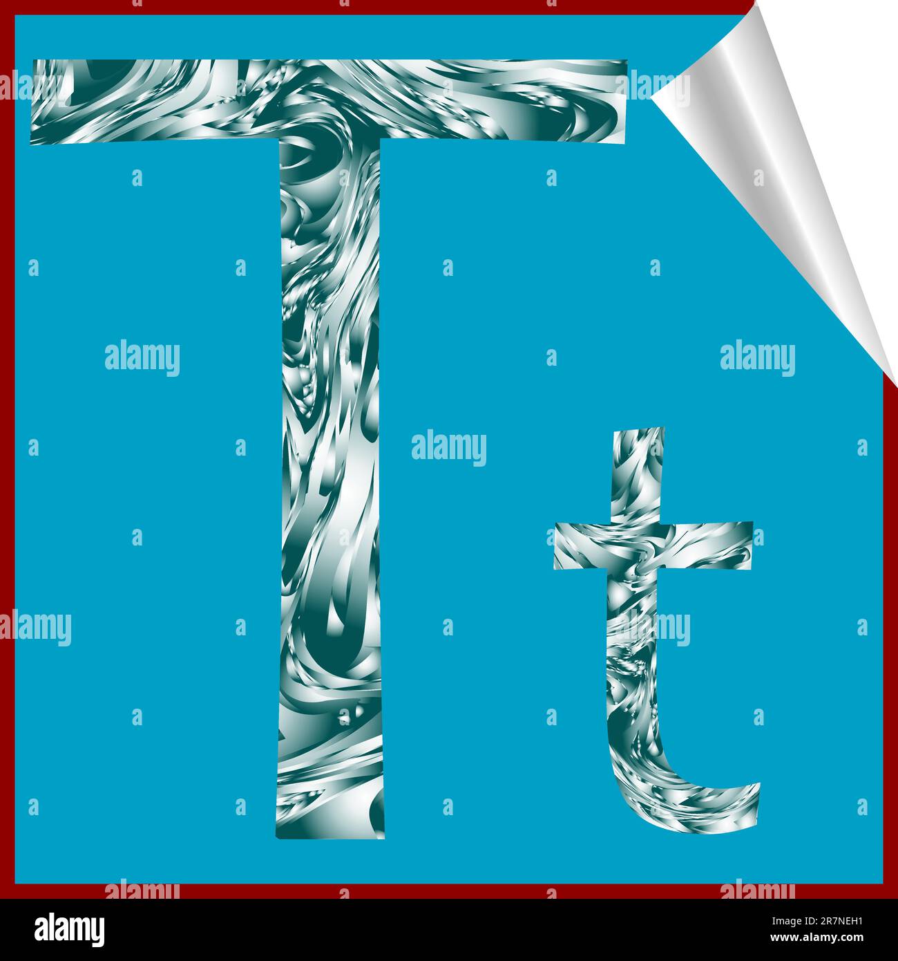 alphabet letter T, vector art illustration; more alphabet stickers in ...