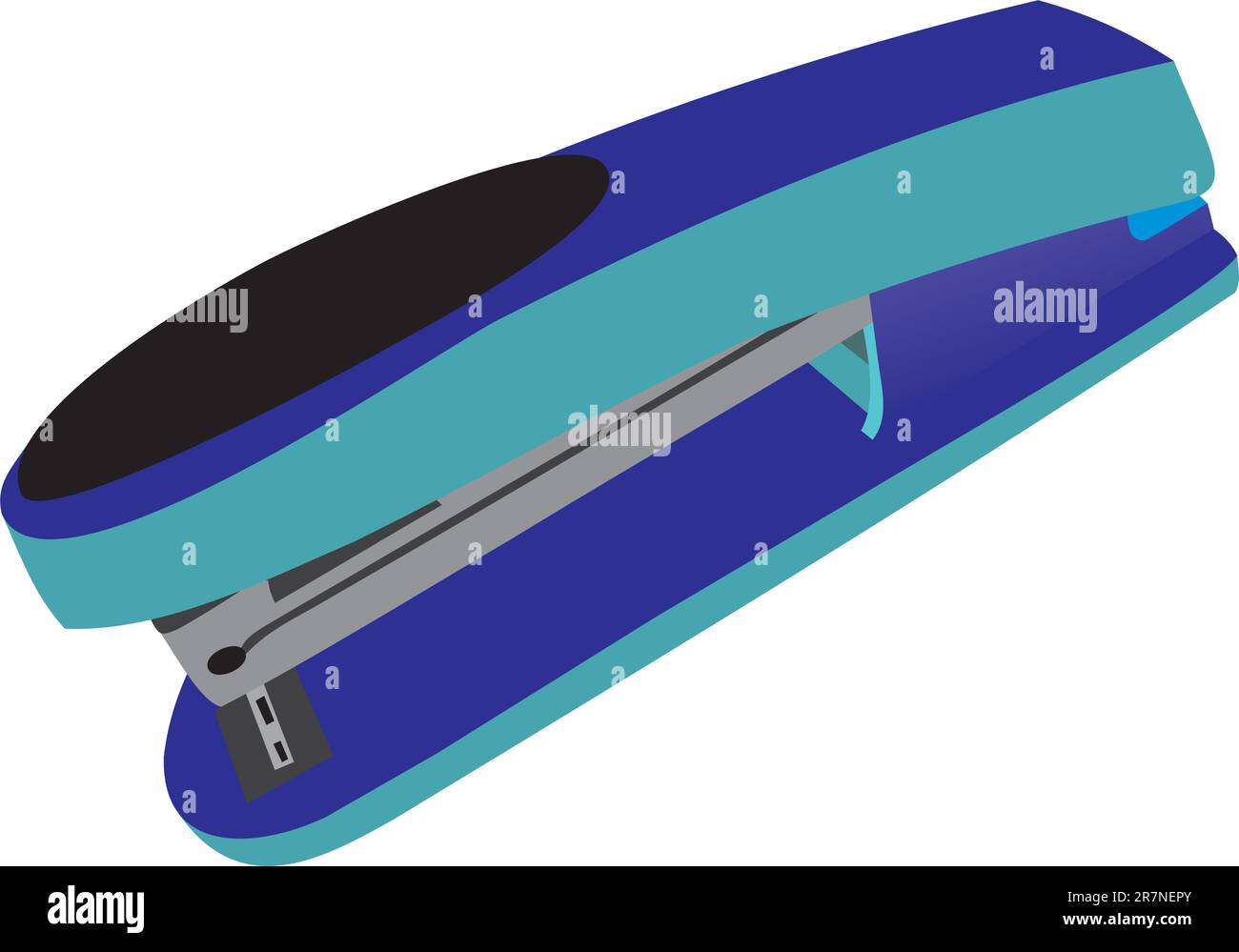 Blue paperclip Stock Vector Images - Alamy