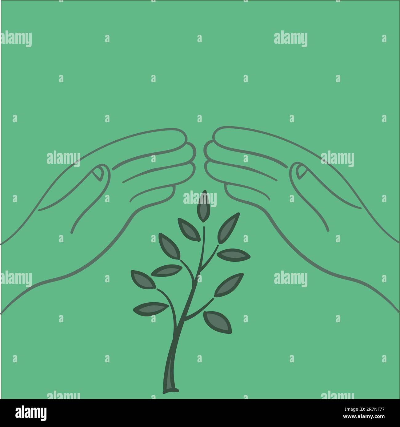 Garden soil care concept Stock Vector Images - Alamy