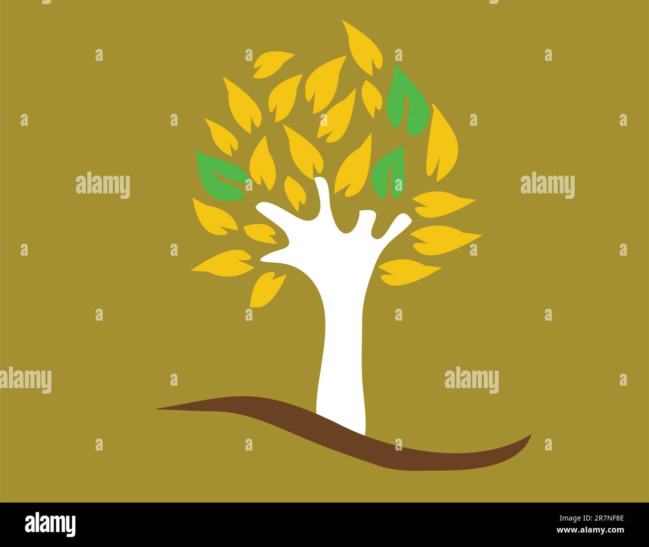 Color tree - vector illustration Stock Vector Image & Art - Alamy