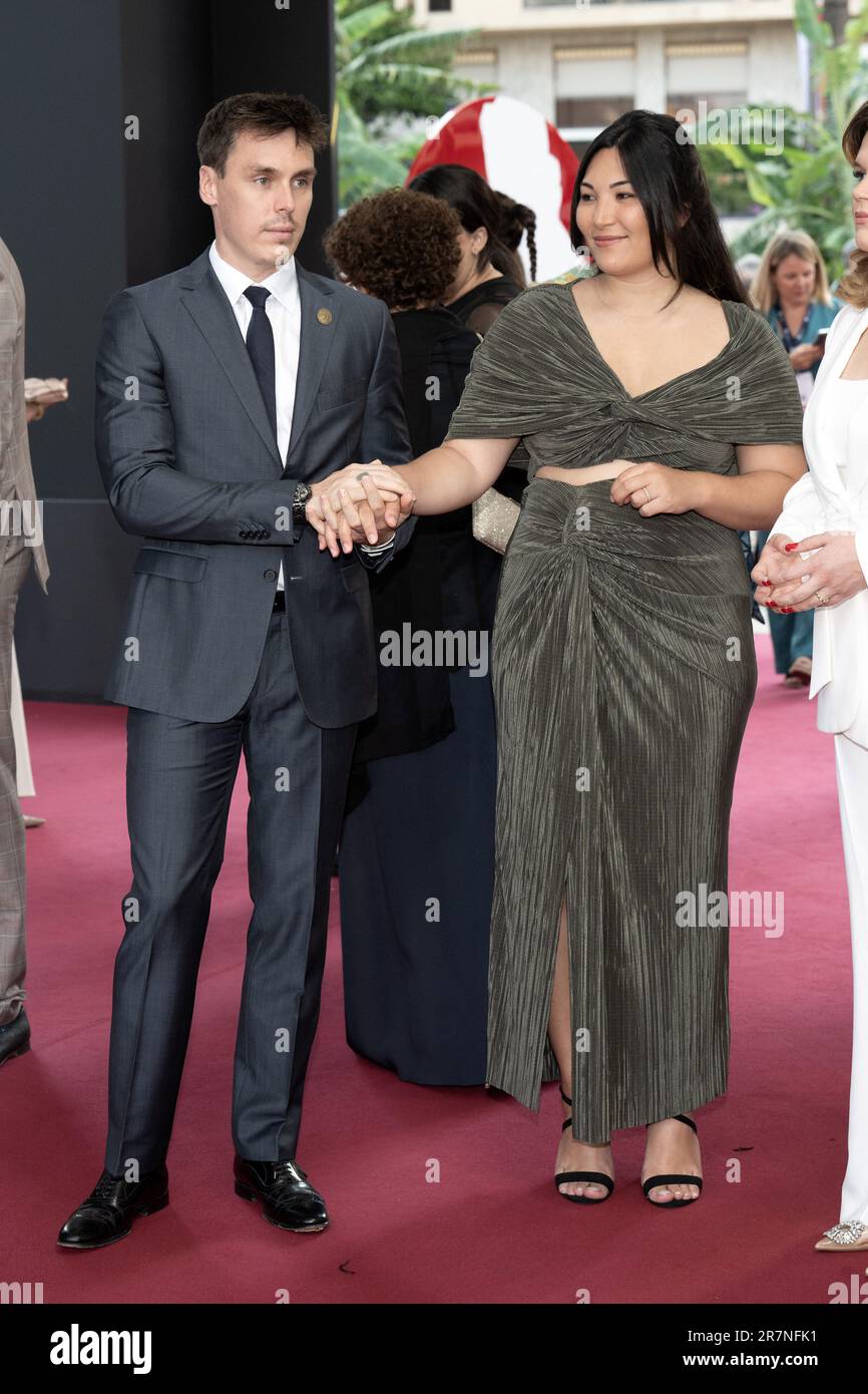 Checy, France. 16th June, 2023. Marie Ducruet and Louis Ducruet attend ...