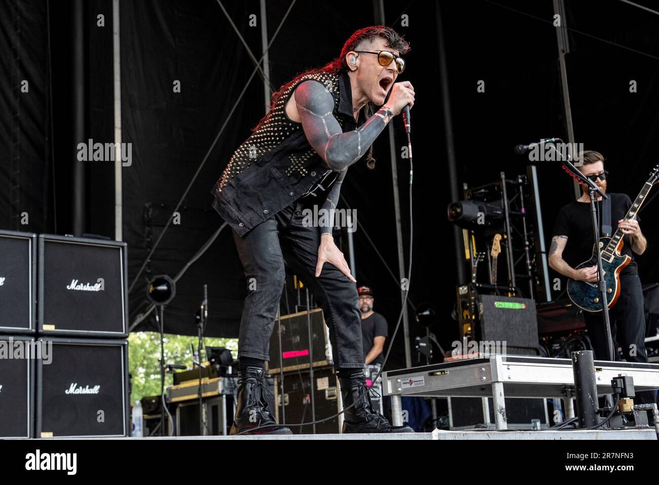 Davey Havok of AFI performs during the 2023 Bonnaroo Music and Arts ...