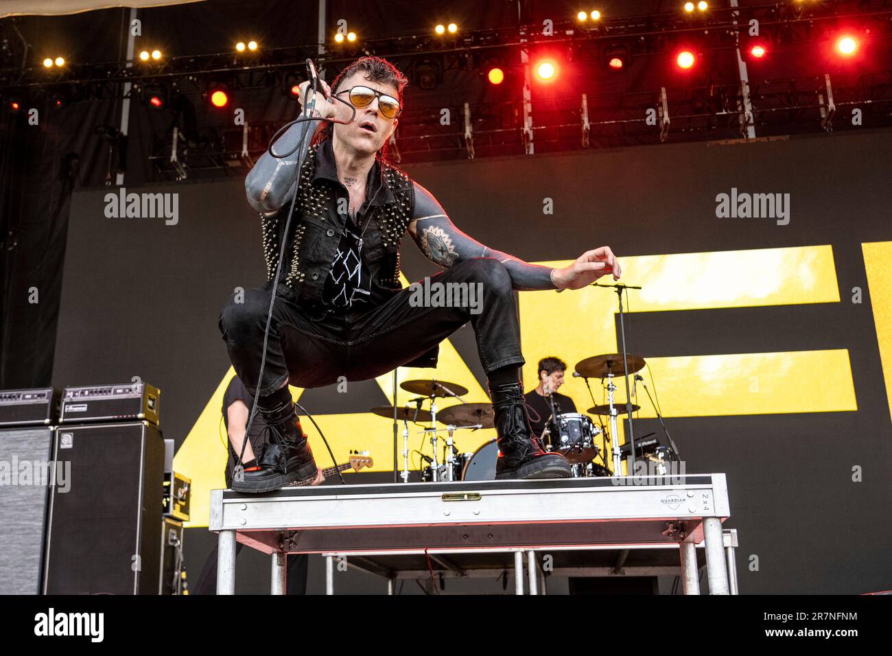 Davey Havok of AFI performs during the 2023 Bonnaroo Music and Arts ...