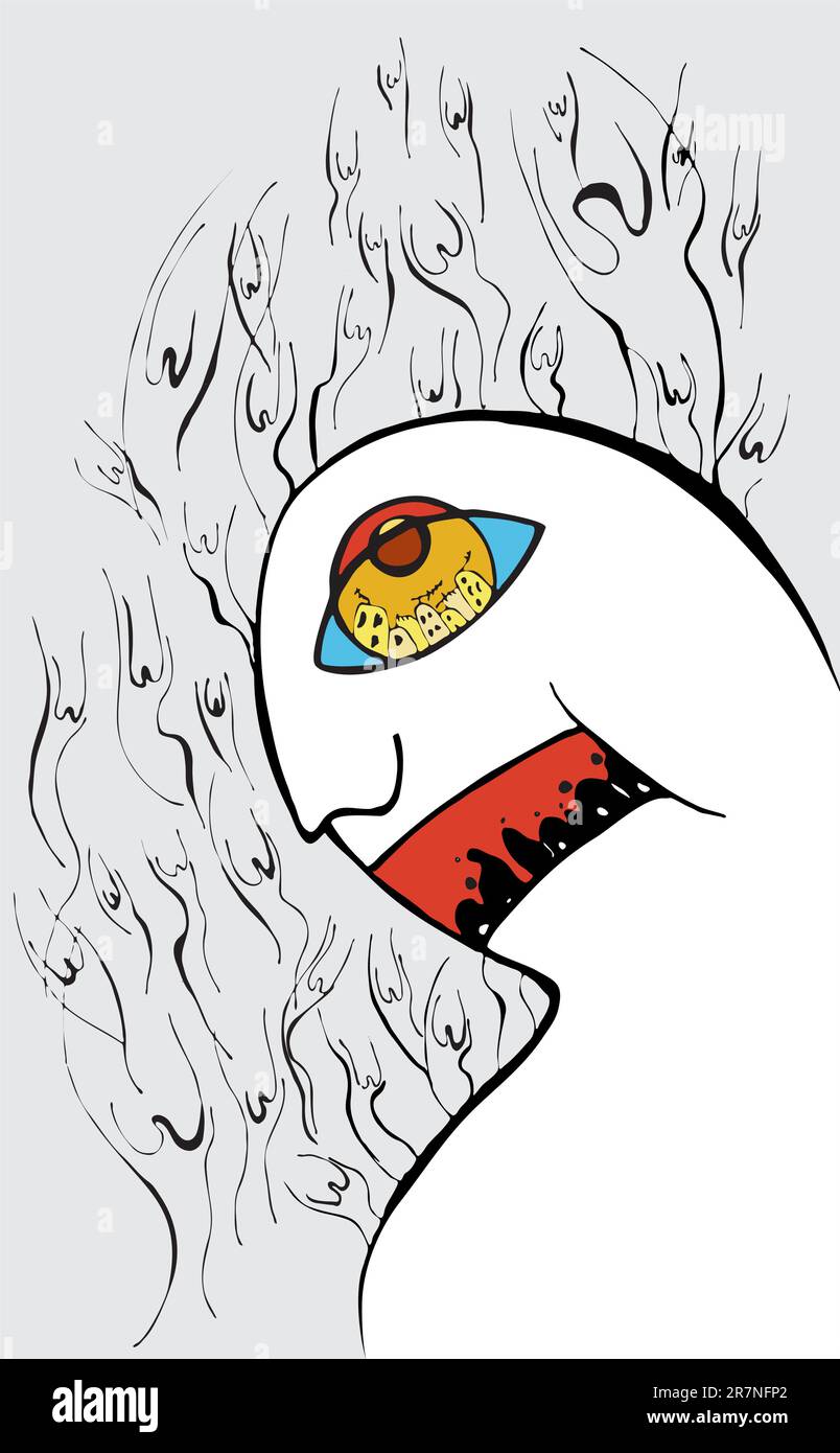 Abstract profile of the man Stock Vector Image & Art - Alamy