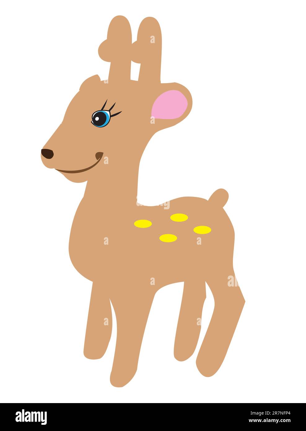 vector illustration of cute deer Stock Vector Image & Art - Alamy