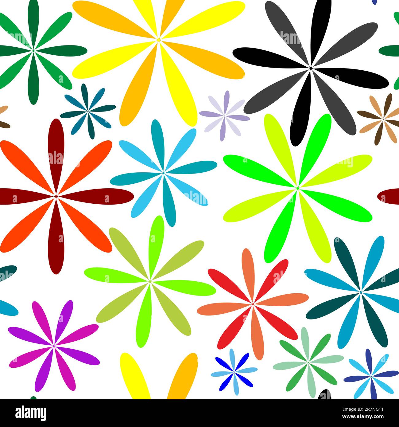 little flowers seamless pattern, vector art illustration Stock Vector ...