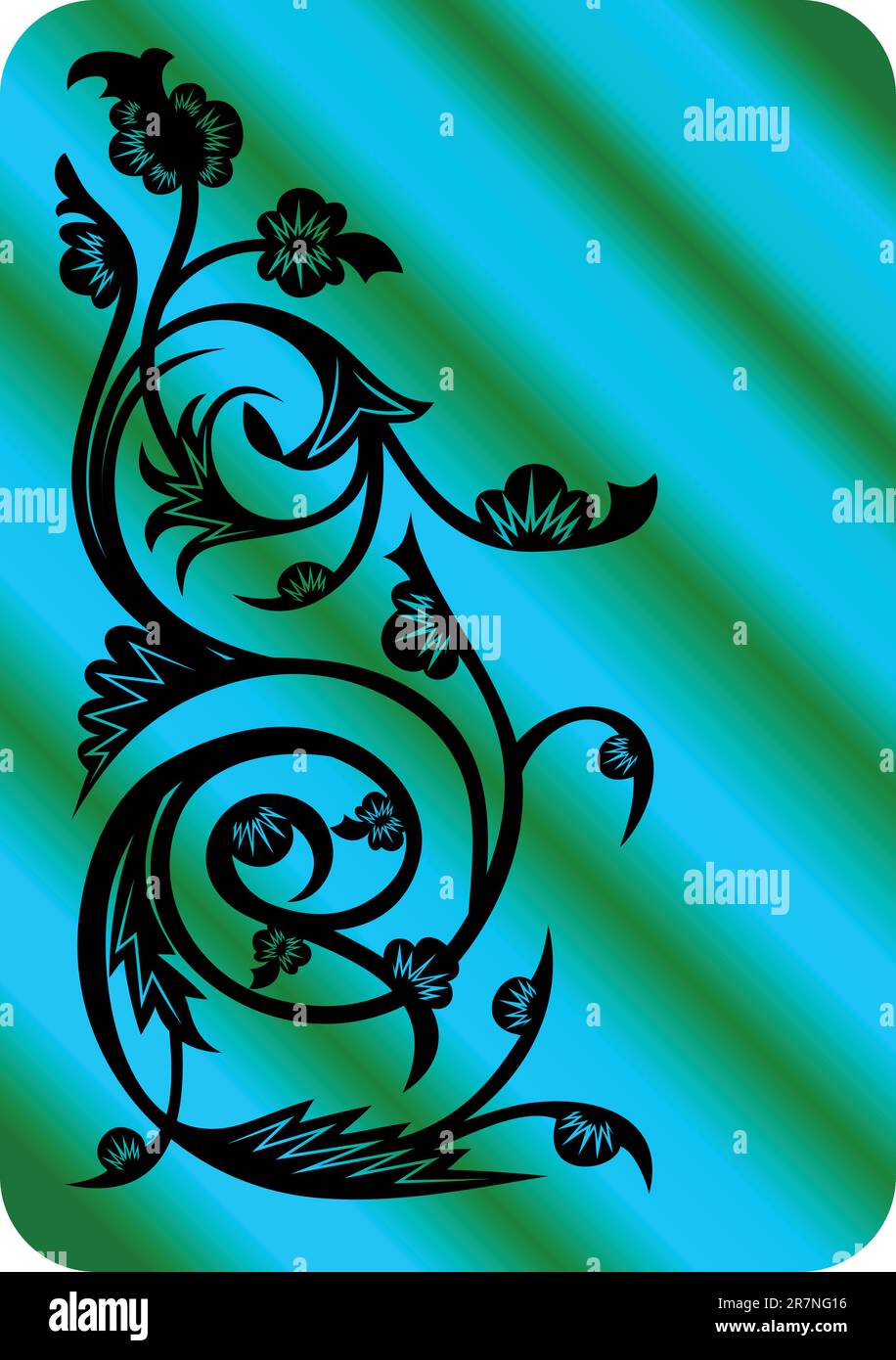 Illustration of abstract floral ornament Stock Vector Image & Art - Alamy