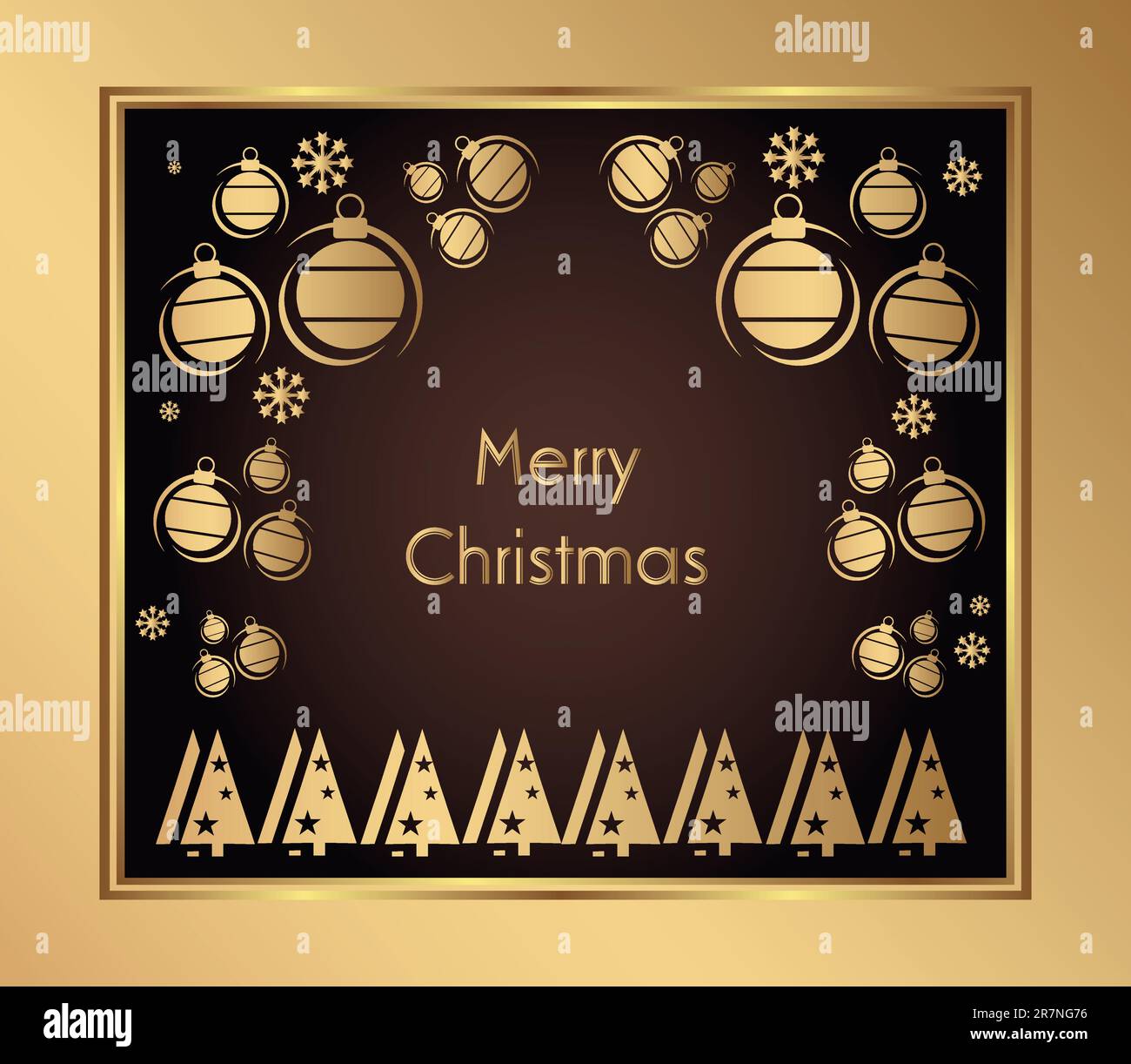 Gold christmas background Stock Vector Images - Alamy