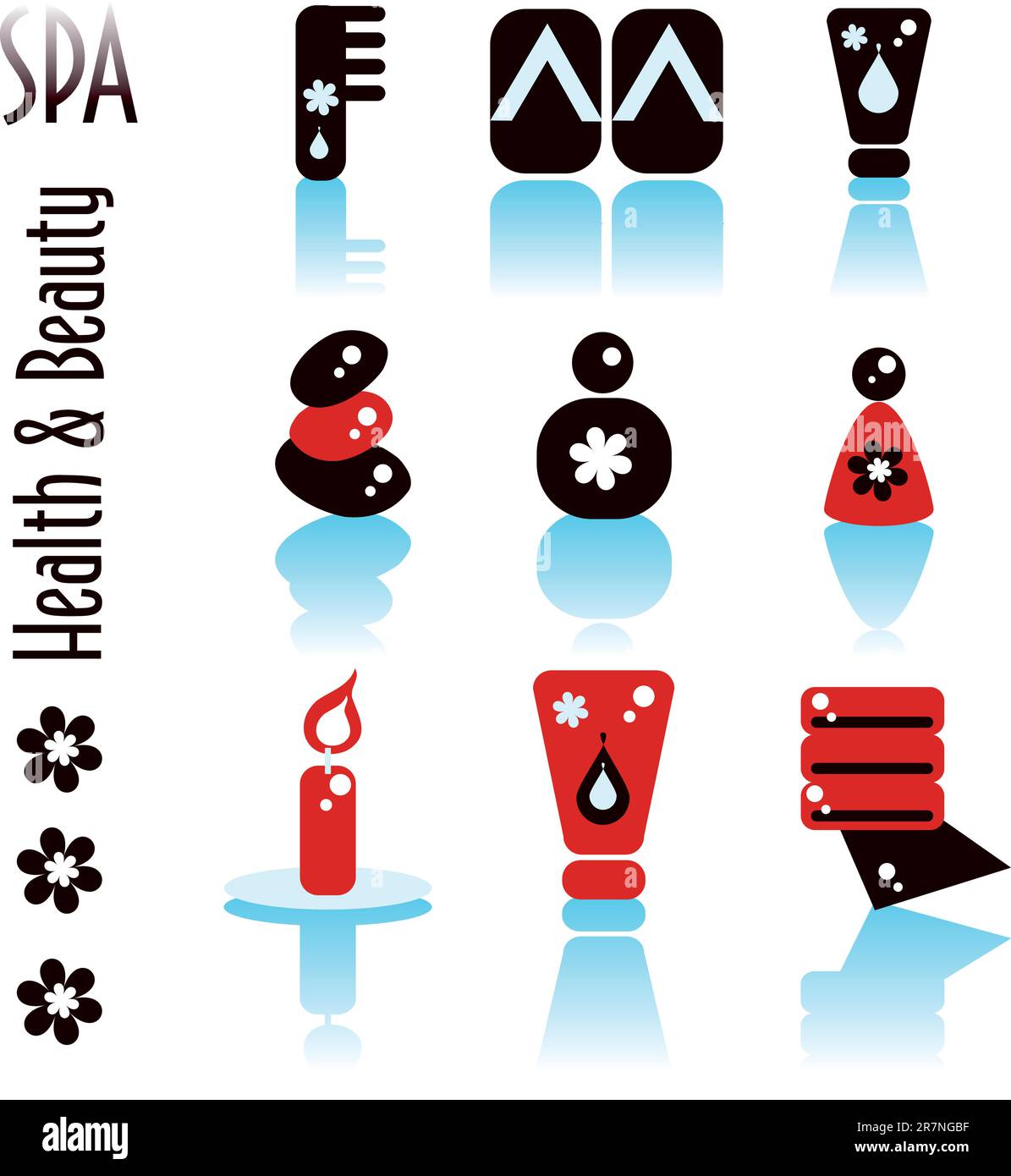 Spa silhouette Stock Vector Images - Alamy