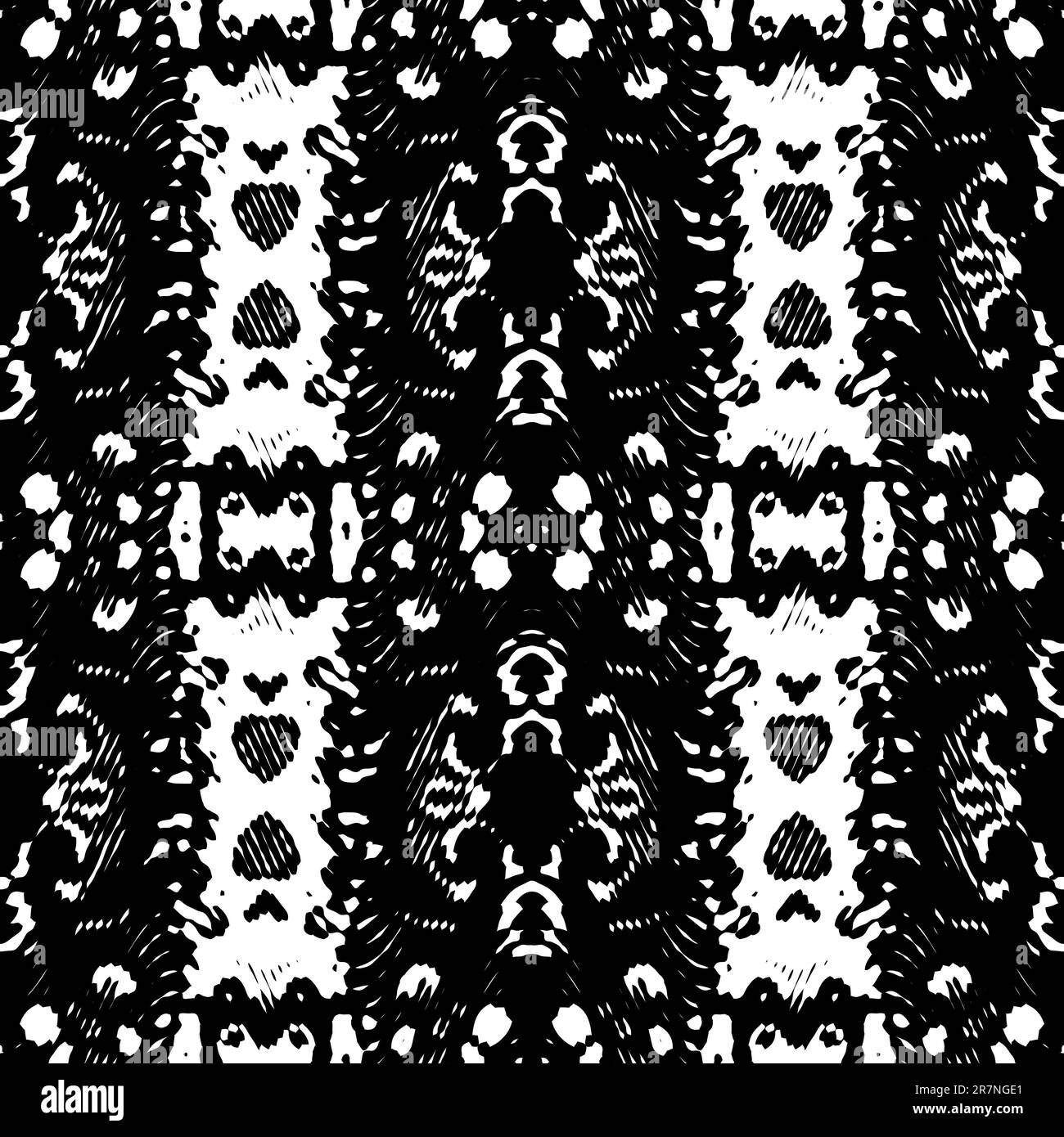 Modern geo wave pattern. Seamless fashion design tile in black and ...