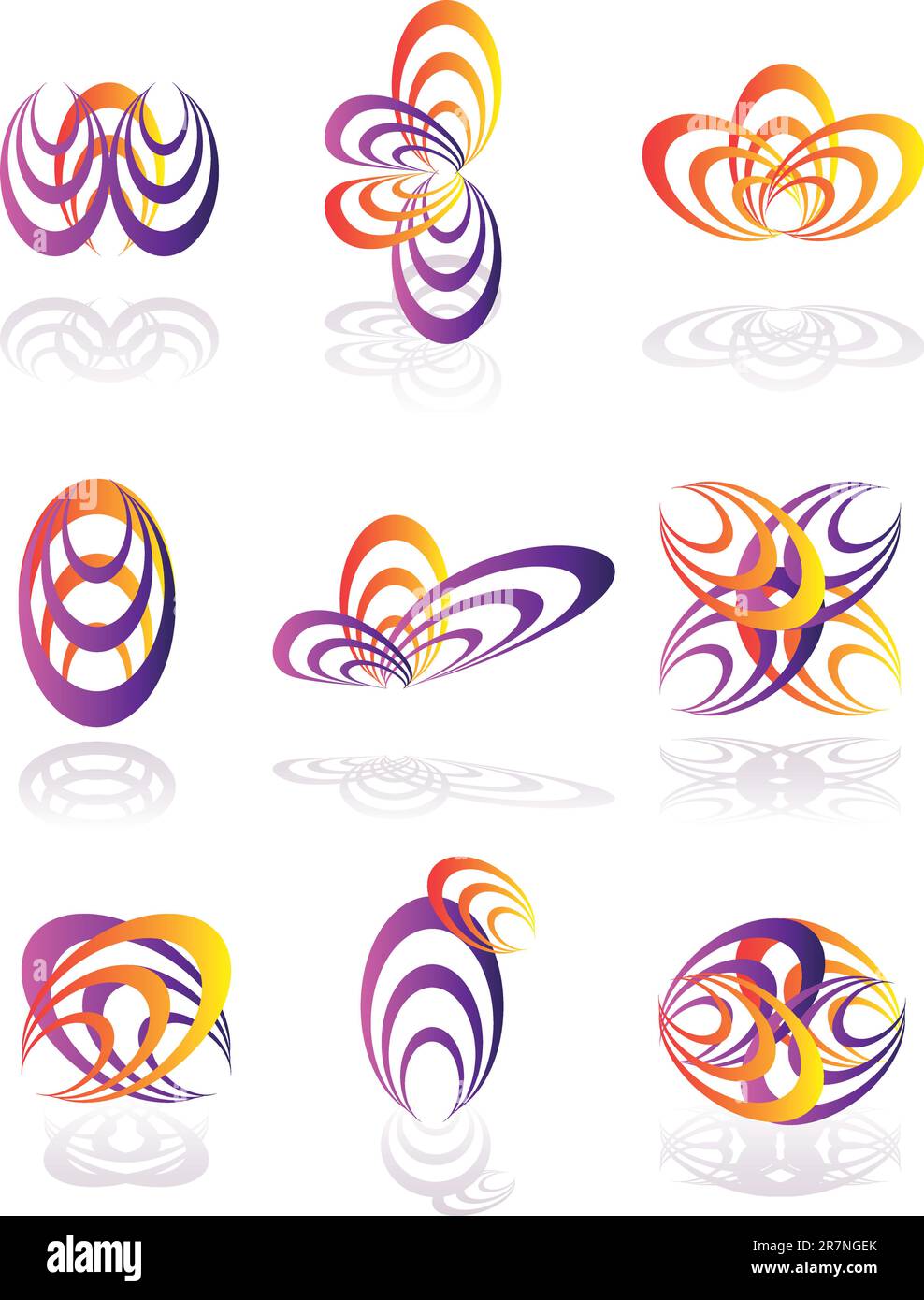 Warm colors backdrop Stock Vector Images - Alamy