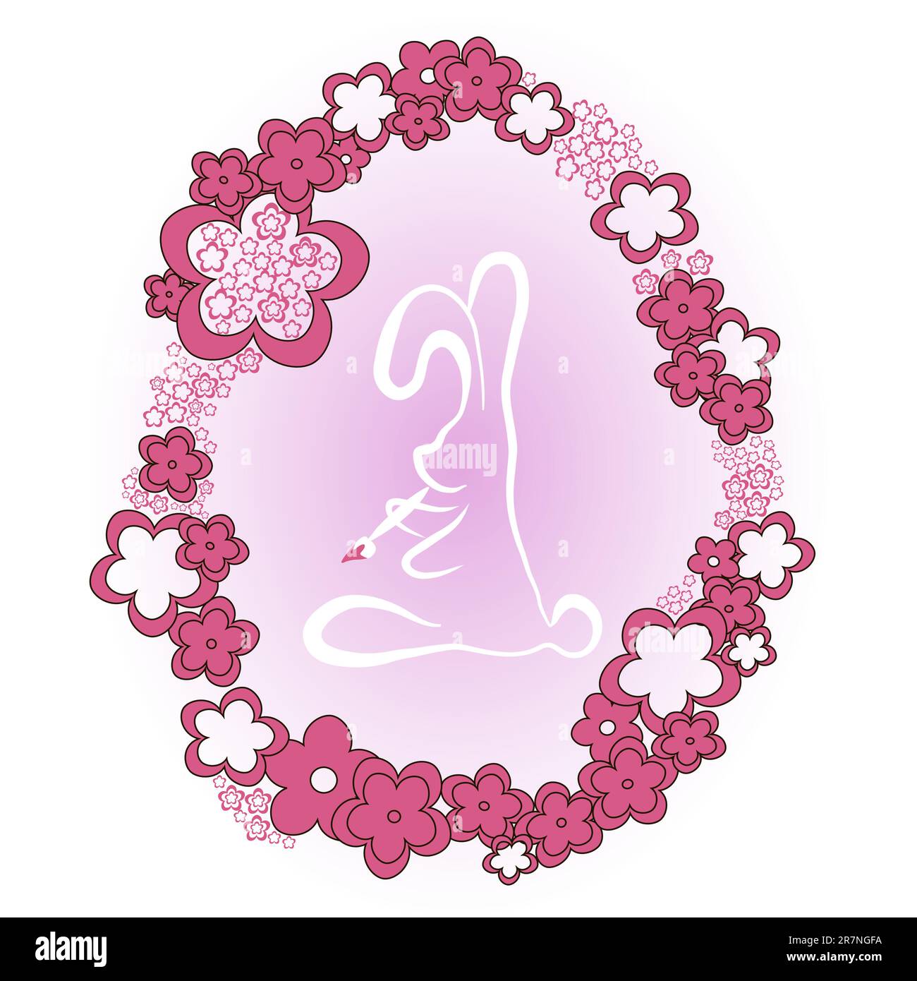Easter Bunny and Easter Egg Stock Vector Image & Art - Alamy