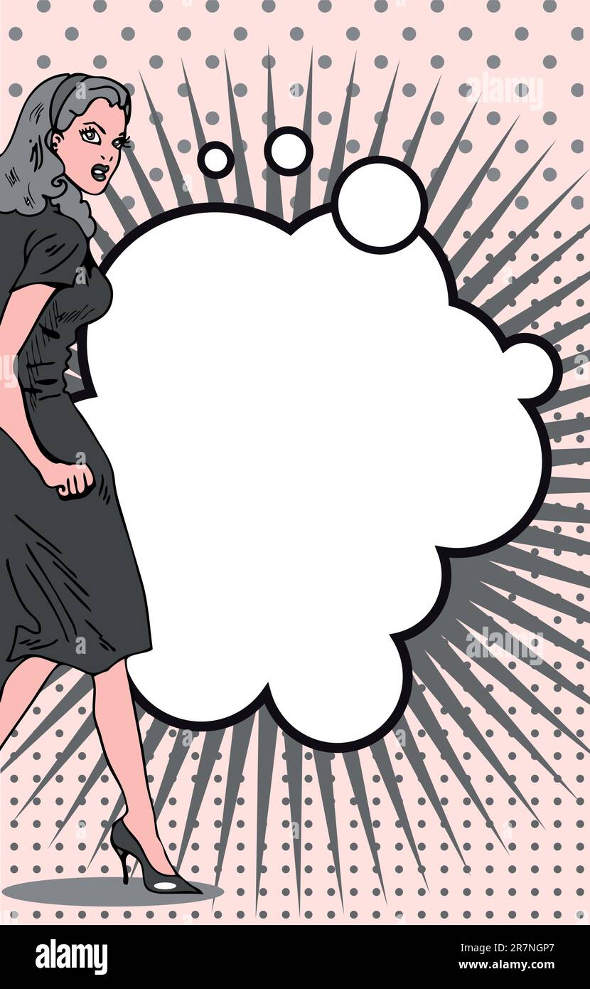 Angry woman portrait Stock Vector Images - Alamy