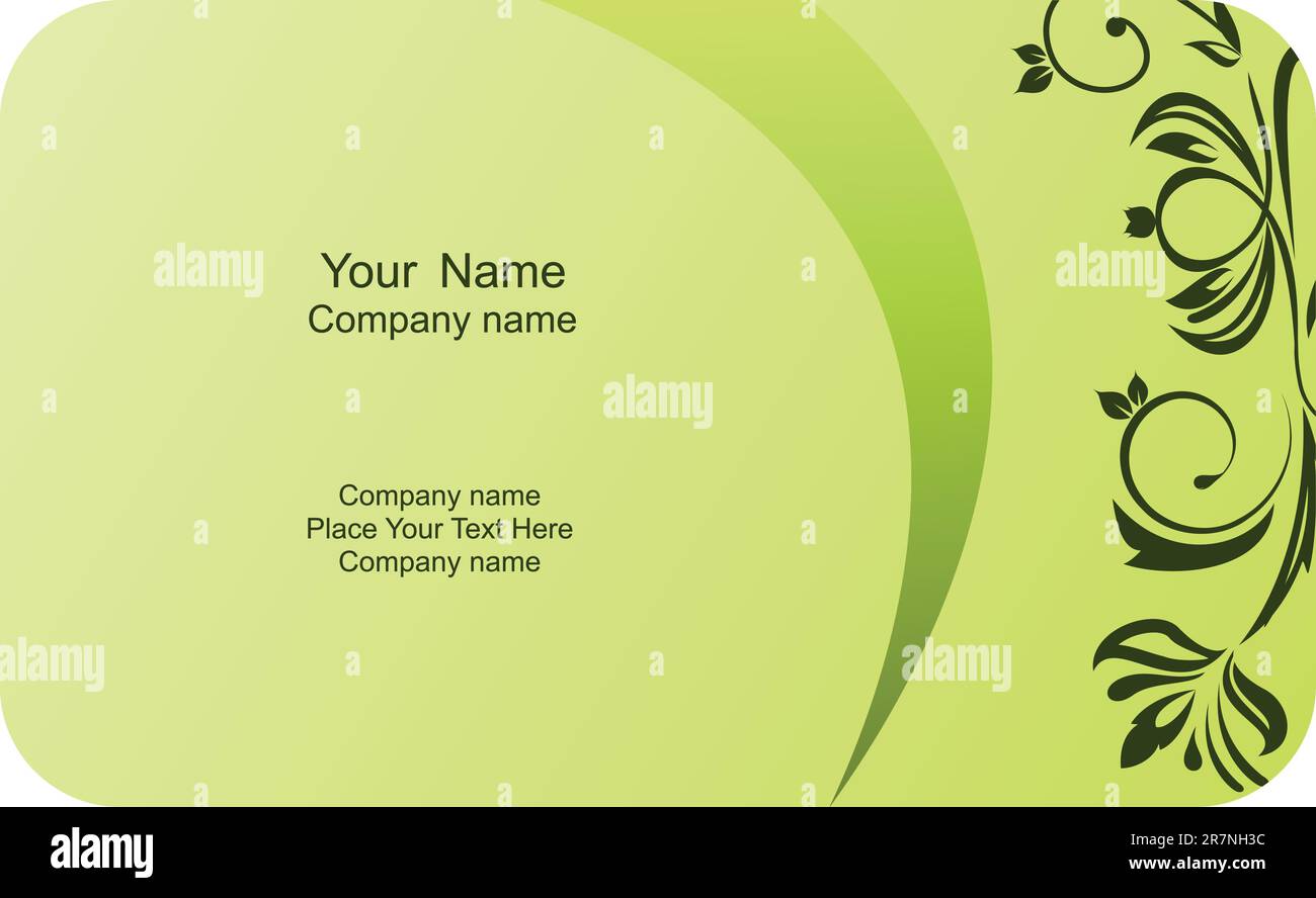 Illustration of template card company label with name. Vector Stock ...