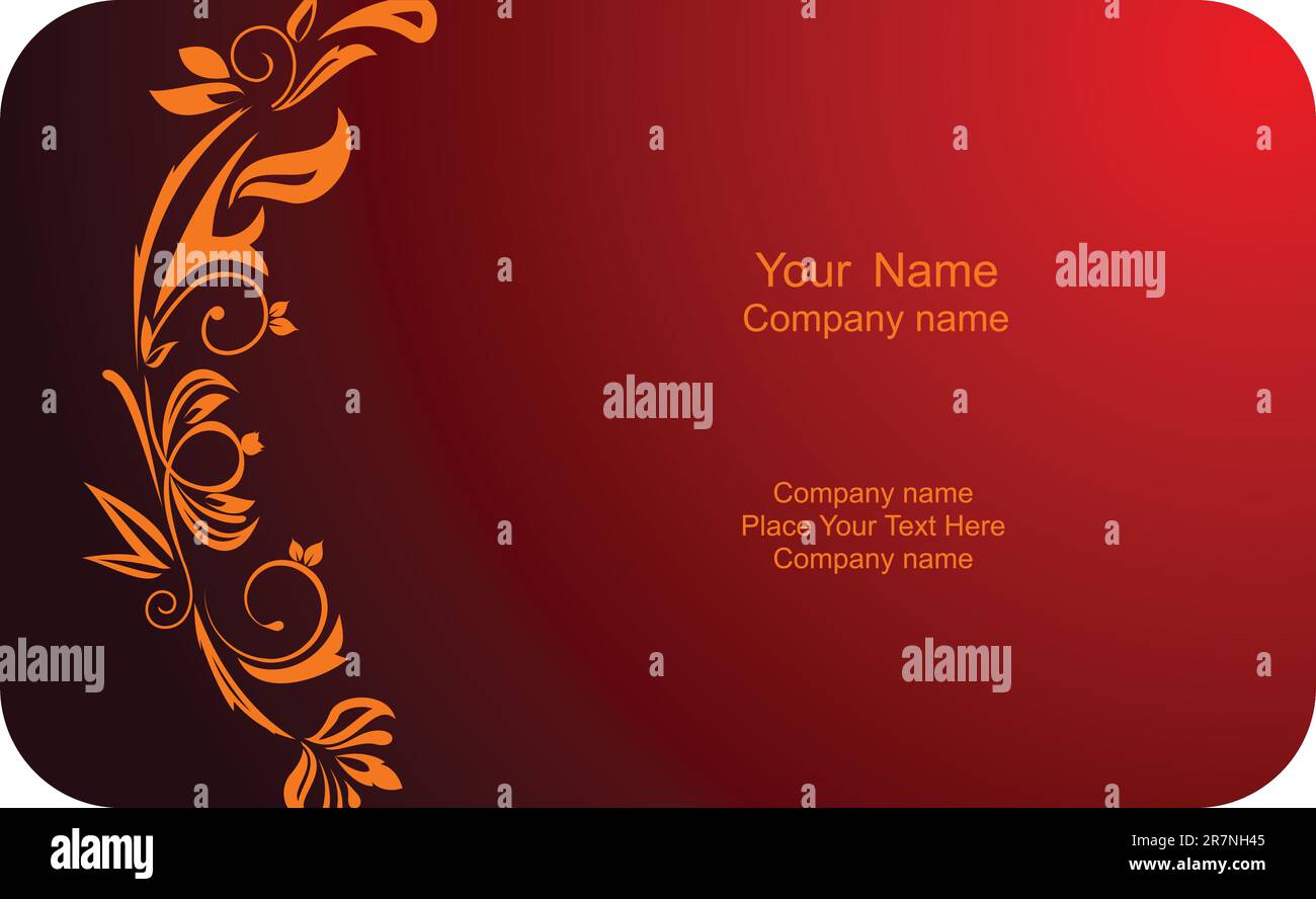 Illustration of template card company label with name. Vector Stock ...