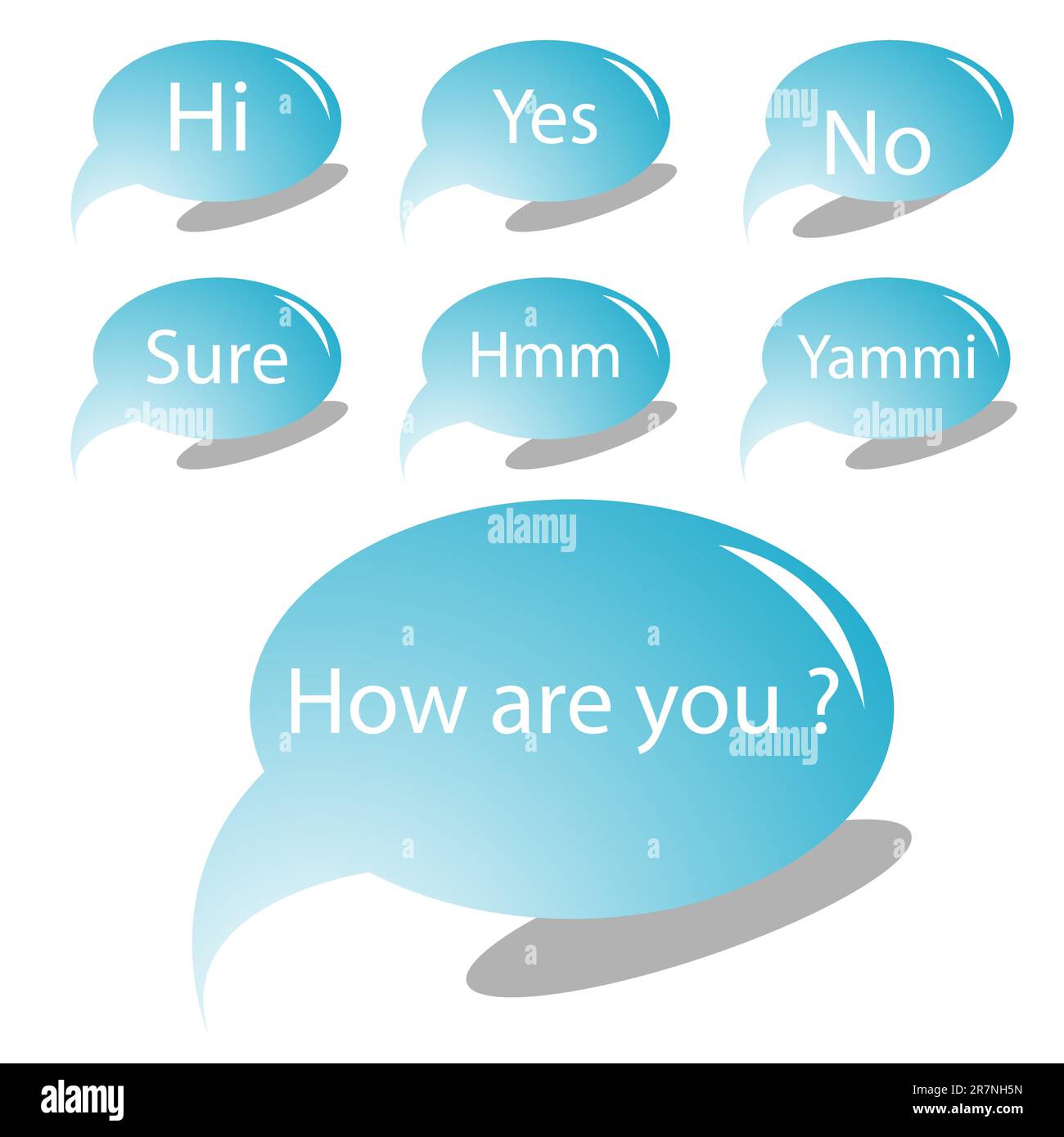blue text bubbles, vector art illustration, for more text bubbles ...
