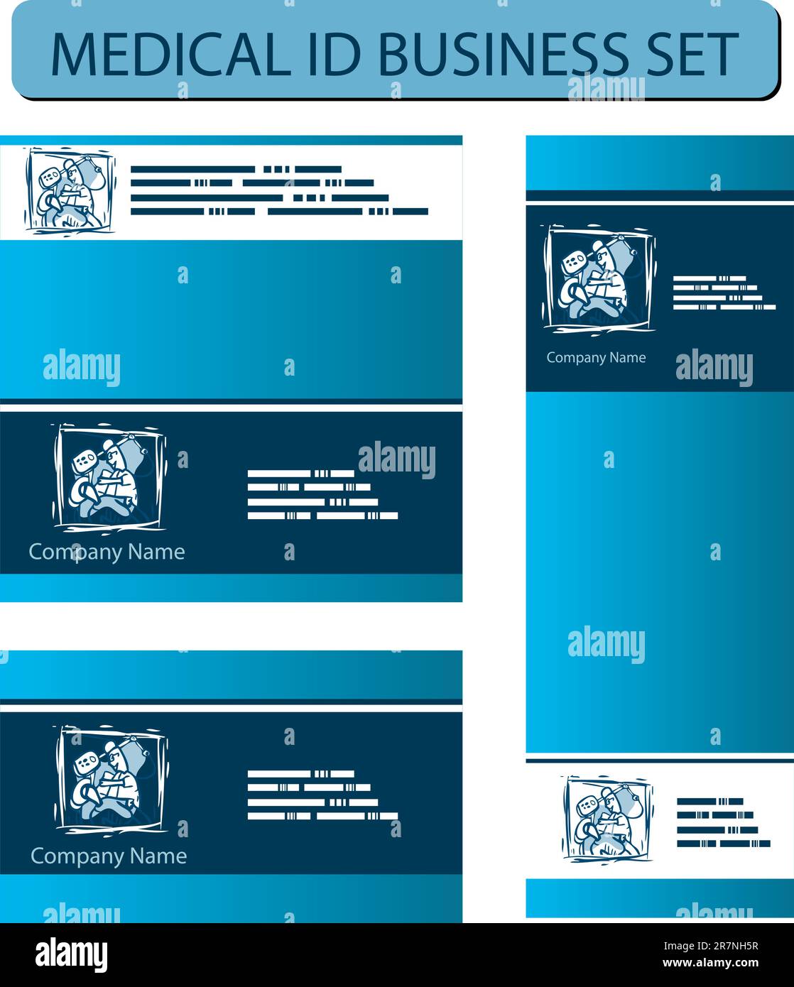 Medical ID business set with Dentist icons Stock Vector Image & Art - Alamy