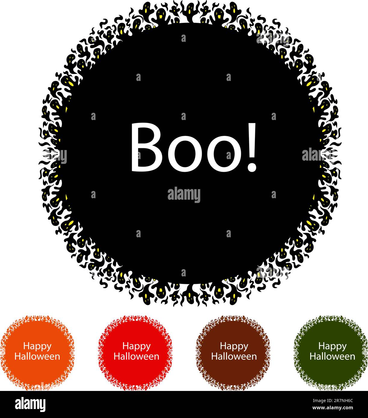 Circle pattern icon round Stock Vector Images - Alamy