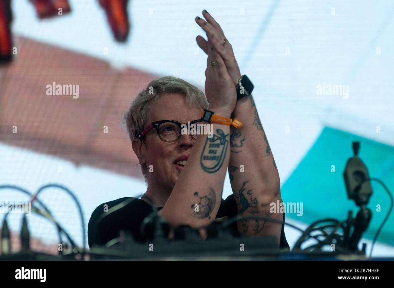 Madonna concert spain hi-res stock photography and images - Alamy