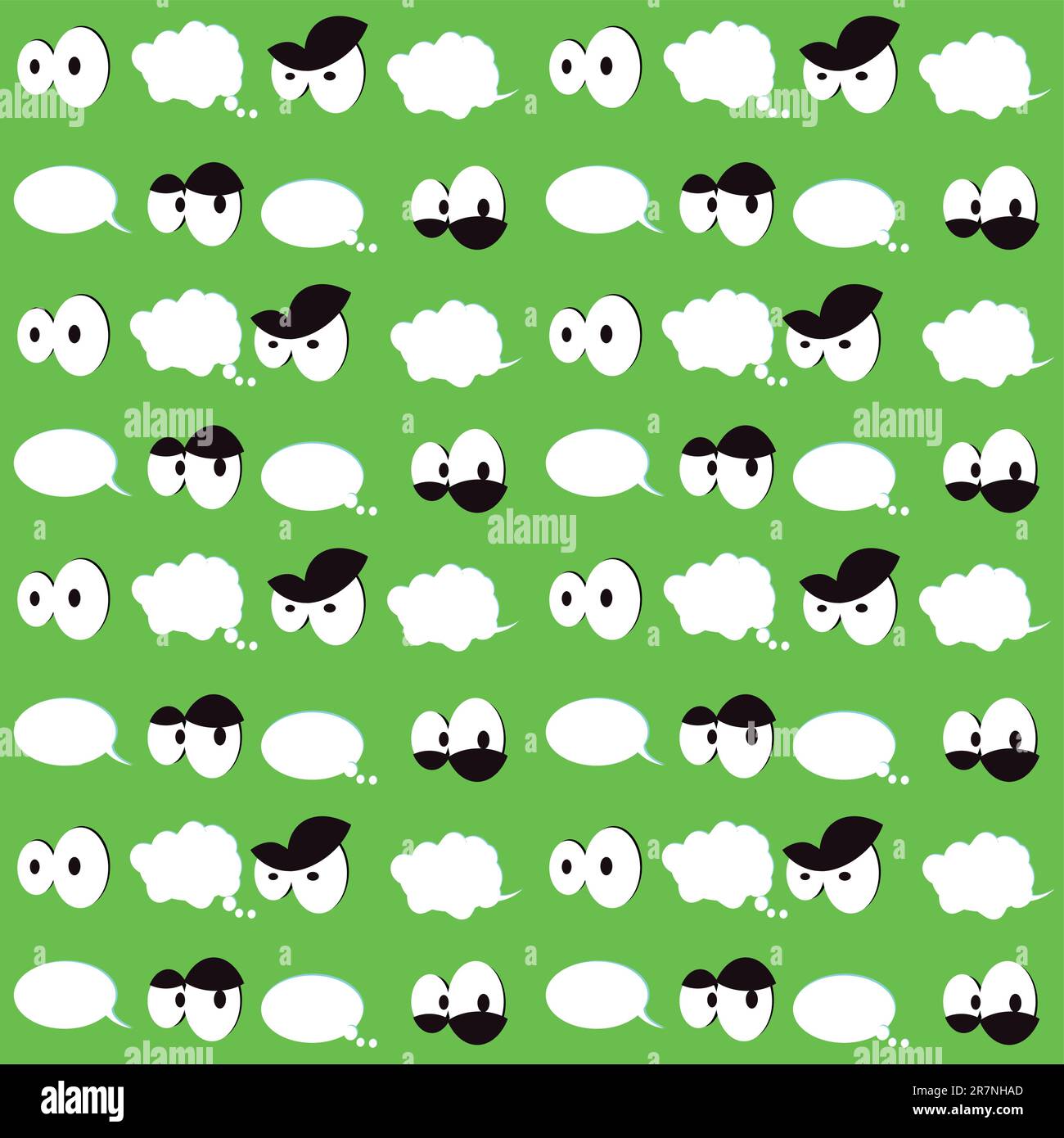 Seamless cartoon wallpaper background fabric Stock Vector Image & Art ...