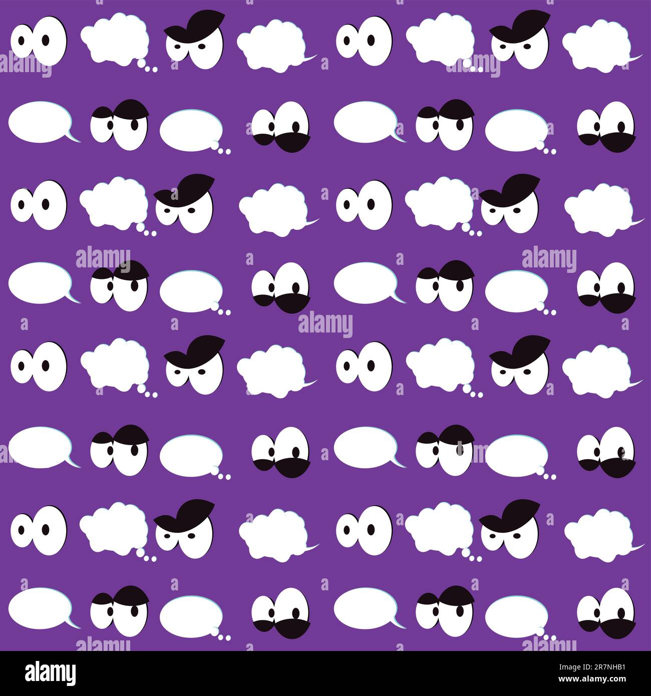 Seamless cartoon wallpaper background fabric Stock Vector Image & Art ...