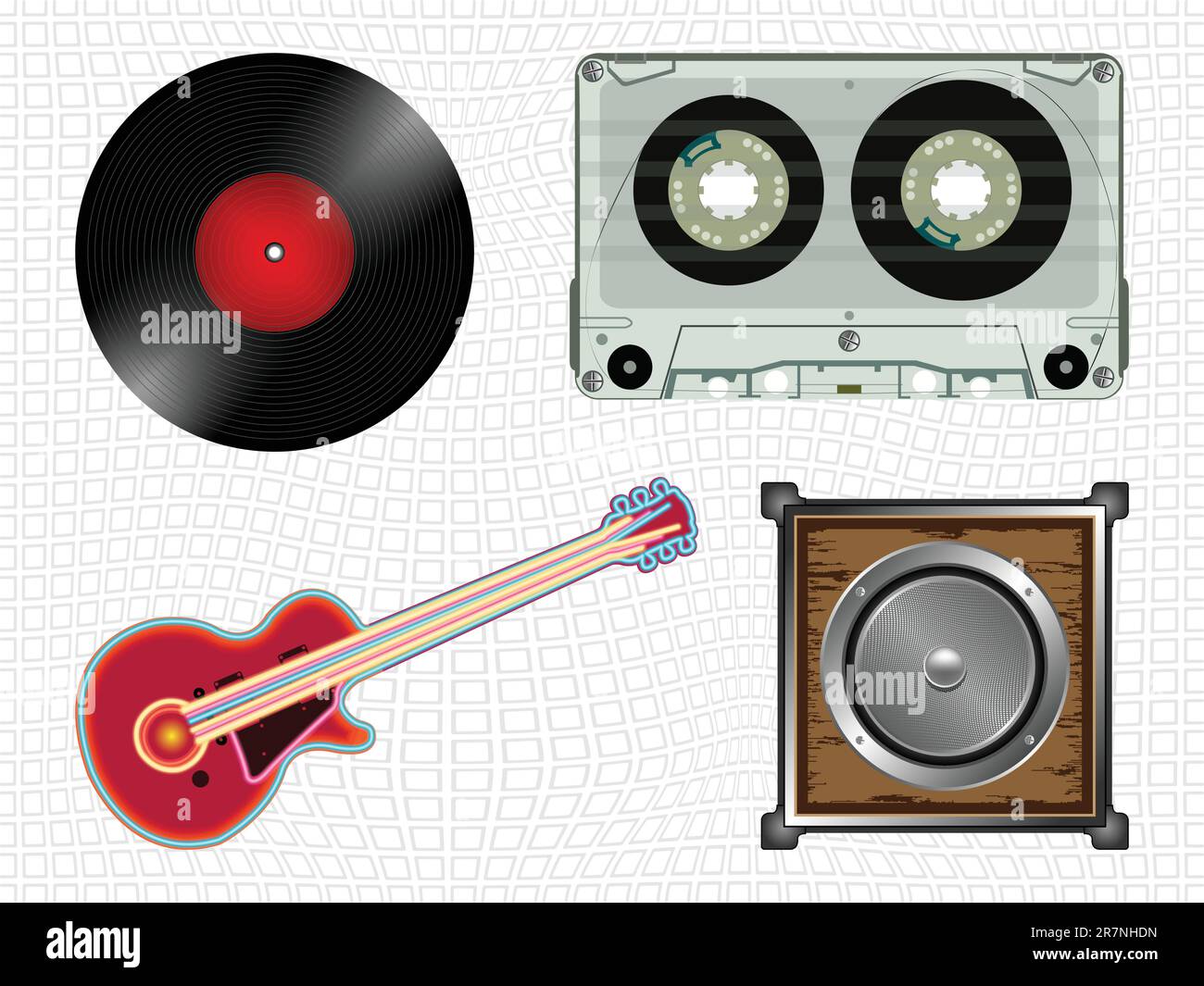 music icons collection, abstract vector art illustration Stock Vector ...