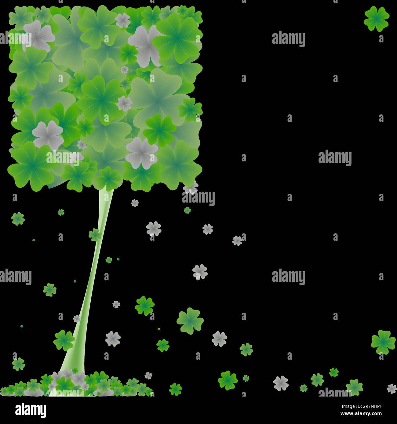 clover tree, abstract art illustration Stock Vector Image & Art - Alamy