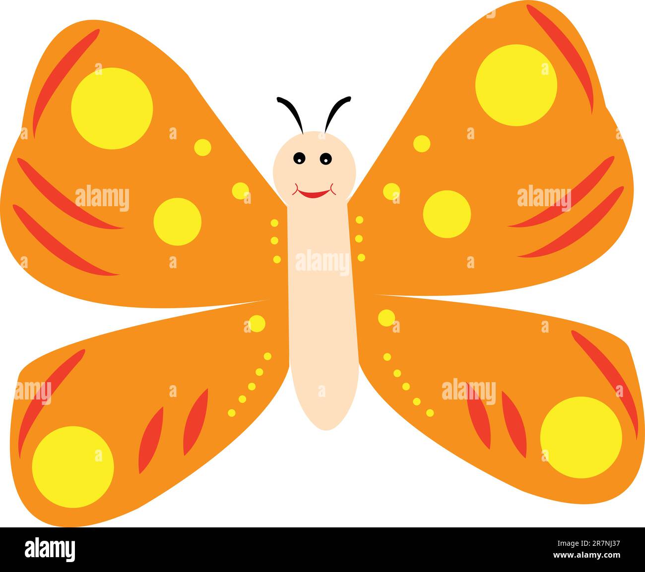happy butterfly - vector Stock Vector Image & Art - Alamy