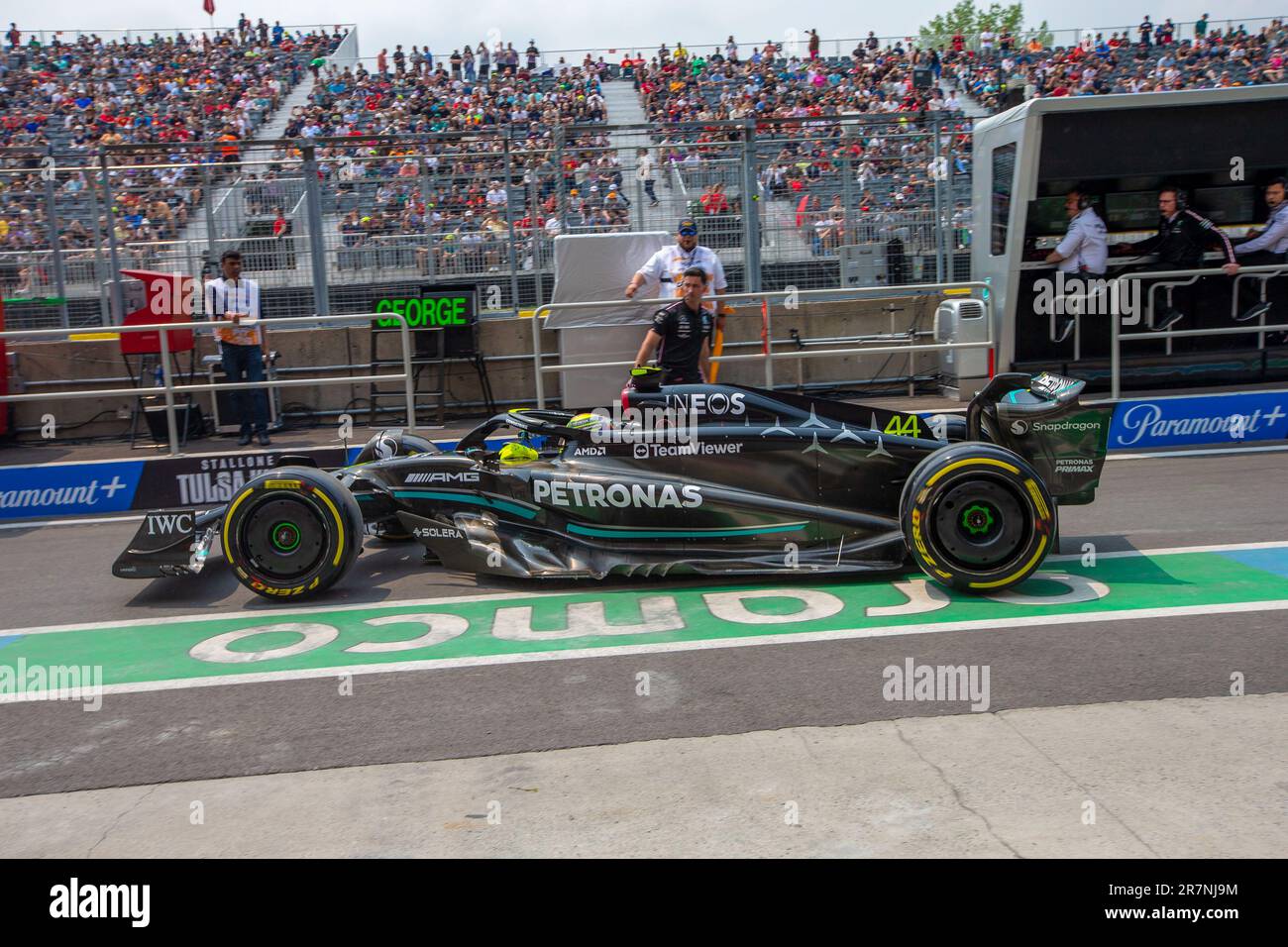 Lewis Hamilton (GBR) Mercedes W14 E Performance.during day2, Friday, of ...