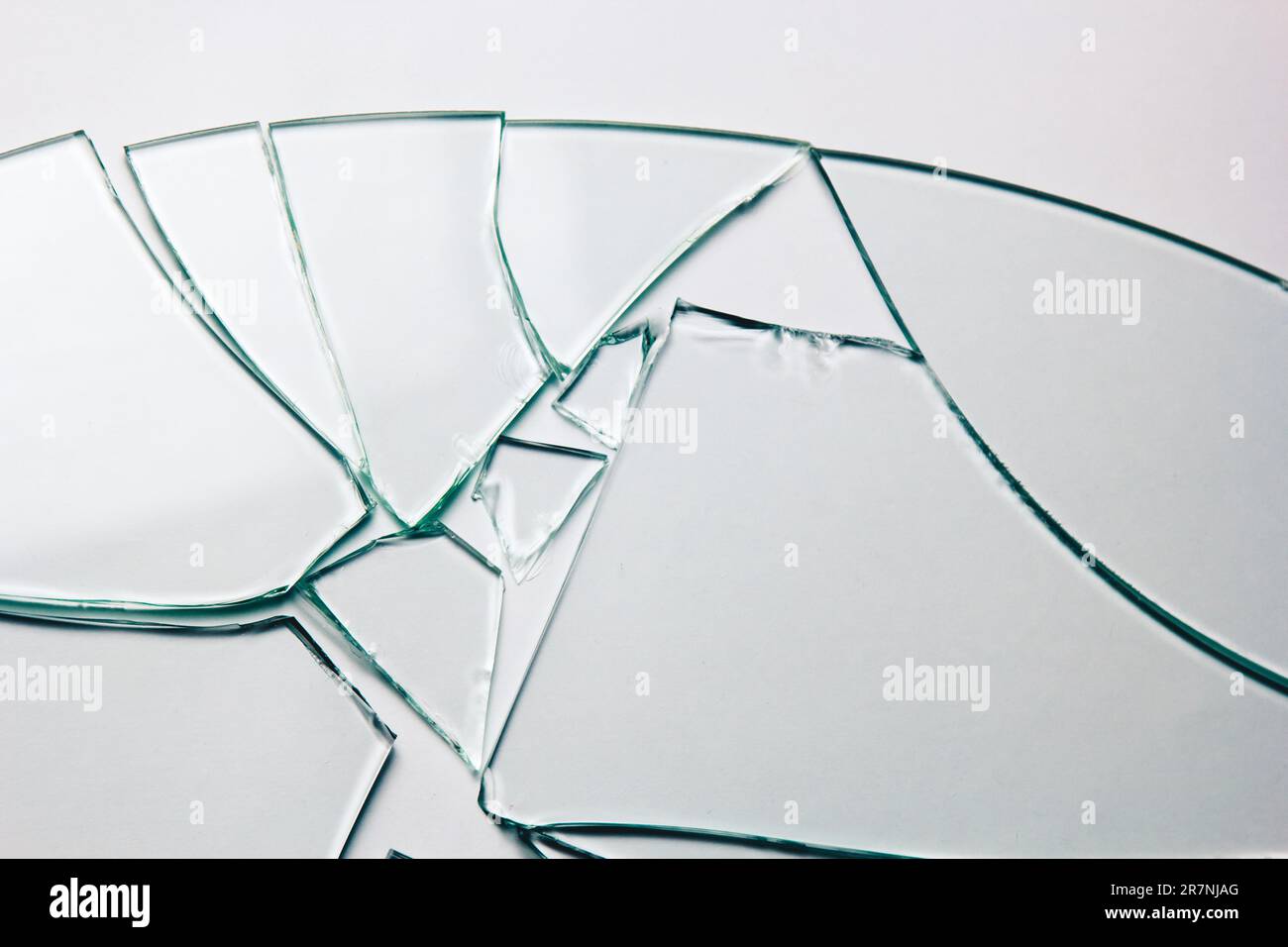 Broken glass background for your images isolated on white. Many large ...