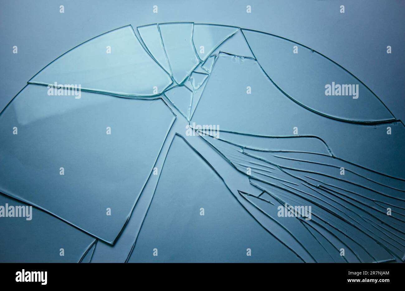 Broken glass background for your images isolated on white. Many large ...