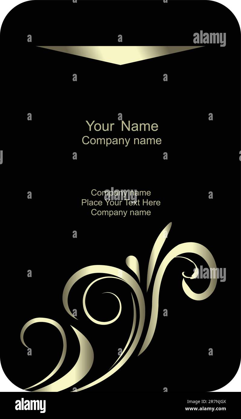 Illustration of template card company label with name. Vector Stock ...