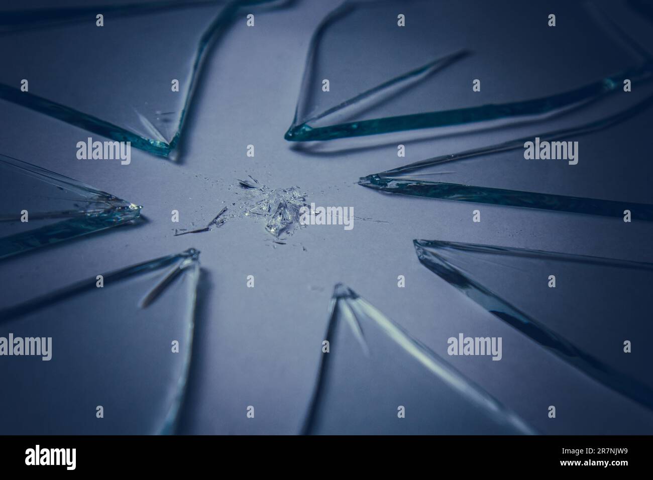 Broken glass pile pieces of texture and background isolated on white ...