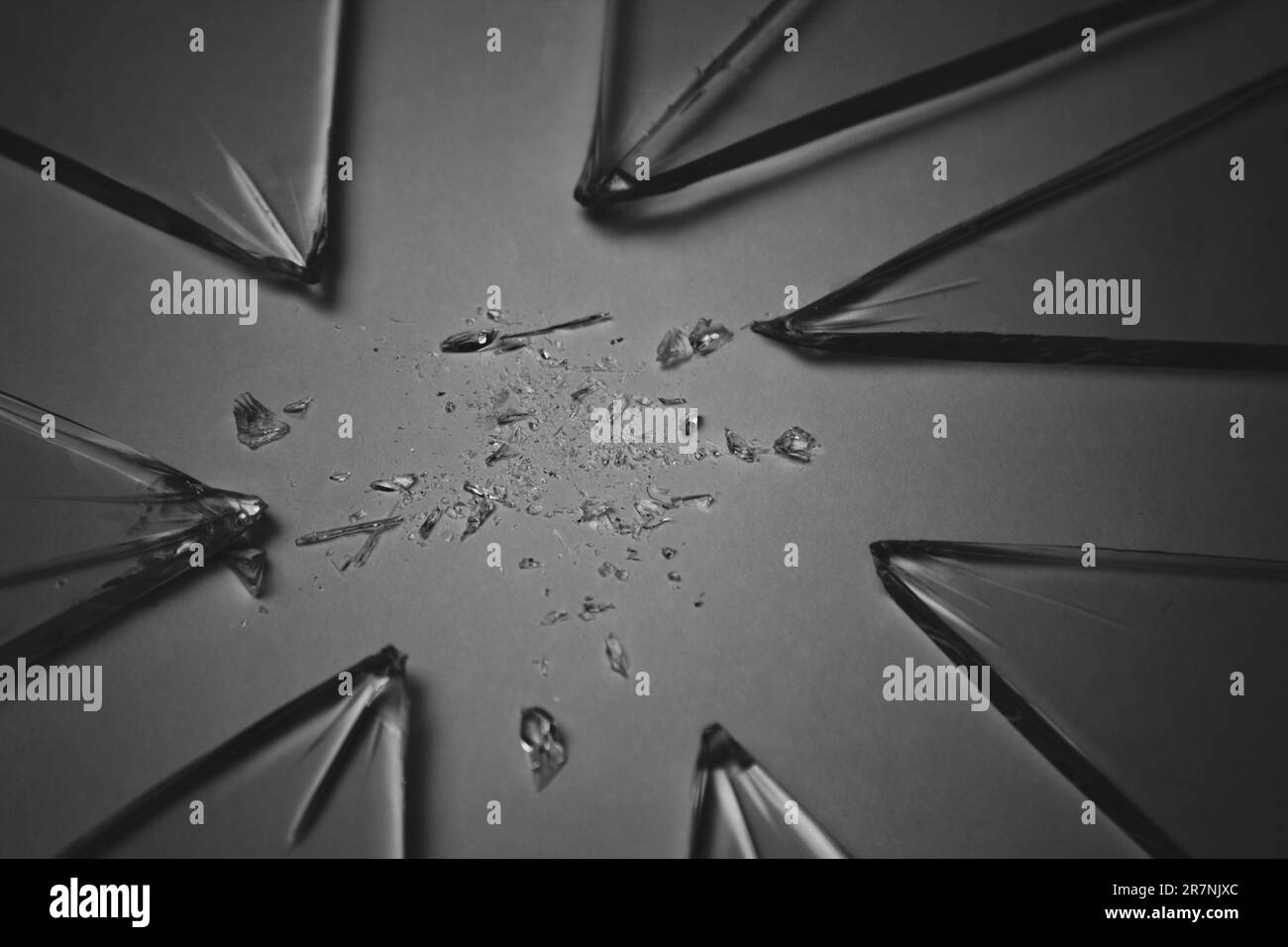 Broken glass pile pieces of texture and background isolated on white ...