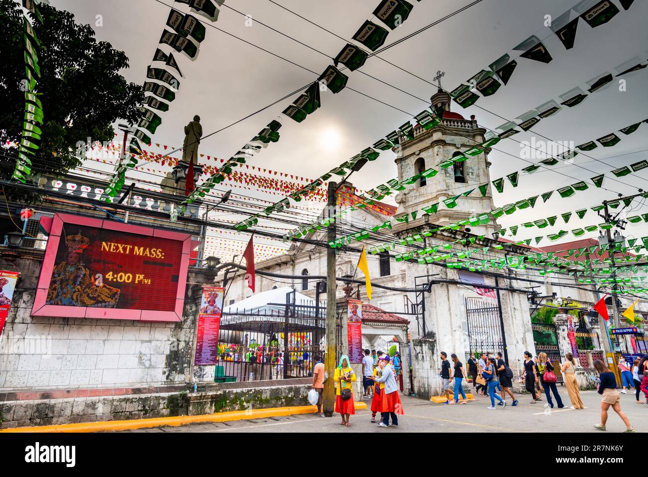 Cebu City,Cebu,Philippines-January 17 2023:Filipino people mingle in ...