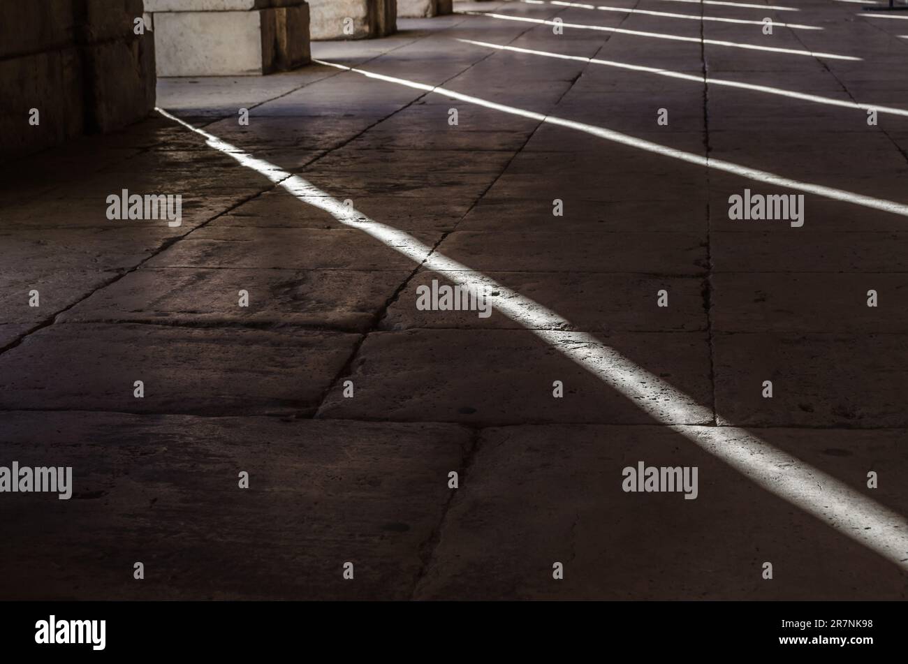 Architectural detail, alternating columns, creating light and shadow ... Architectural detail, alternating columns, creating light and shadow ...