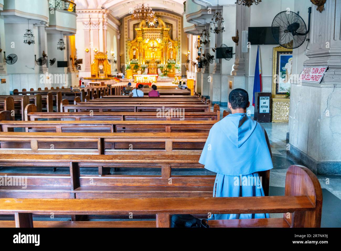 Cebu City,Cebu,Philippines-January 17 2023:During the day,faithful ...