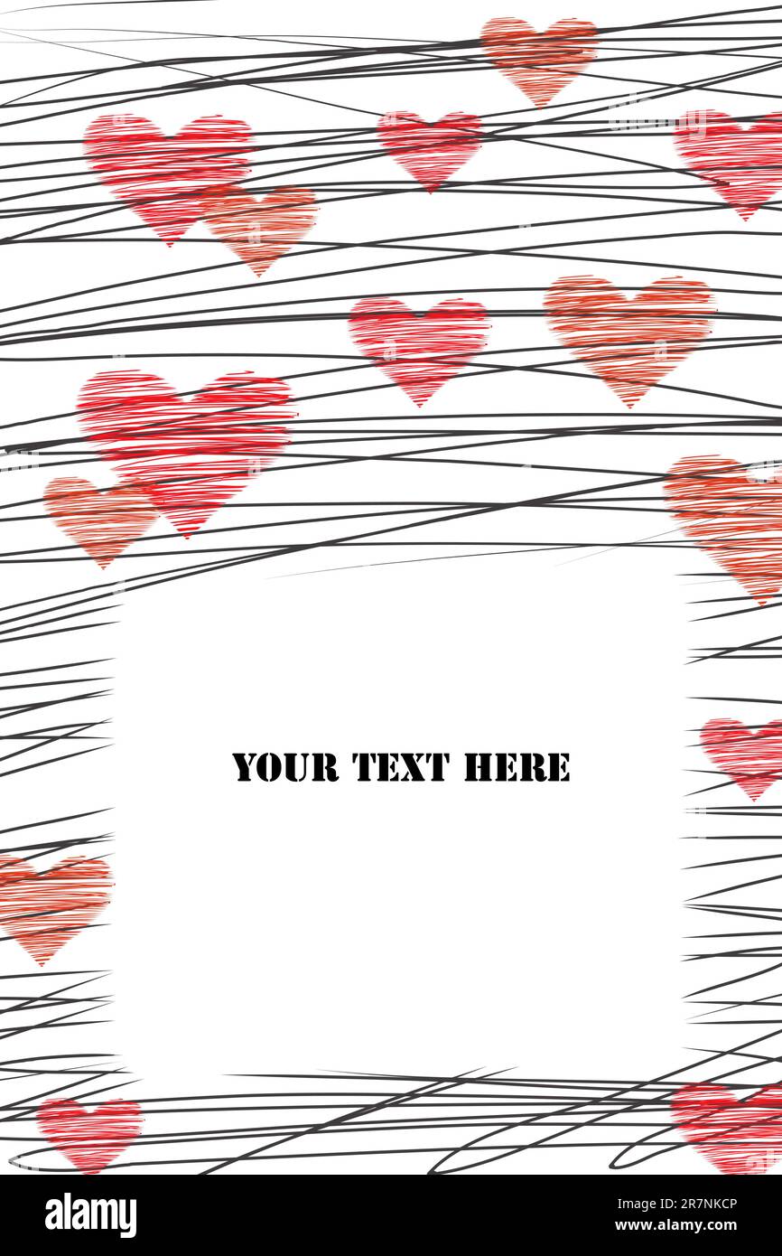 White heart painted on background Stock Vector Images - Alamy