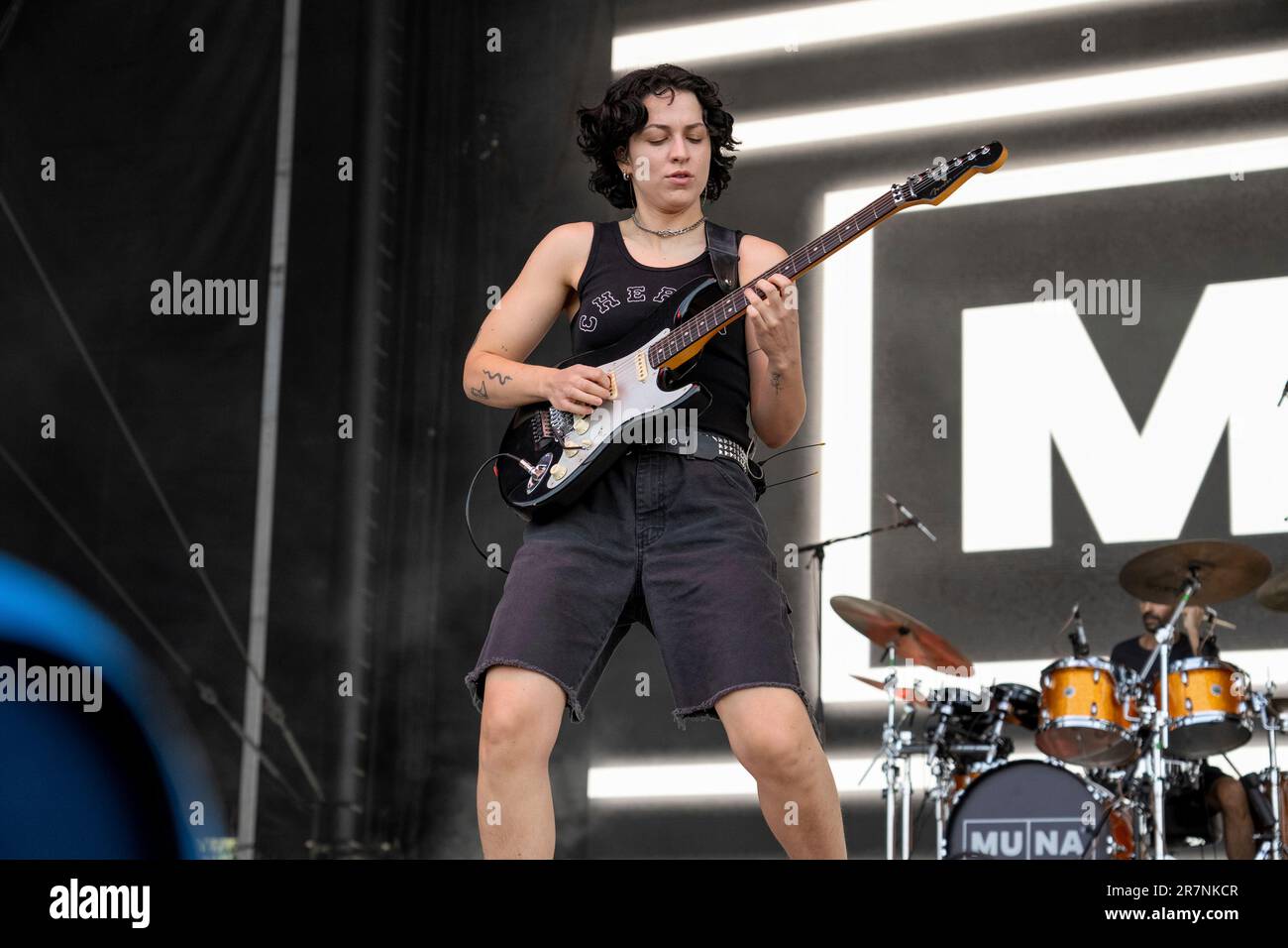 Josette Maskin of MUNA performs during the 2023 Bonnaroo Music and Arts ...