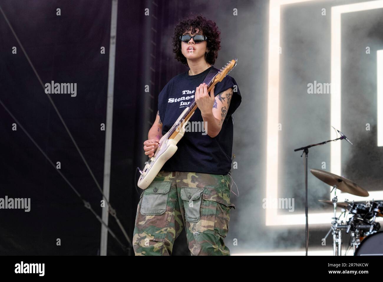Naomi McPherson of MUNA performs during the 2023 Bonnaroo Music and ...