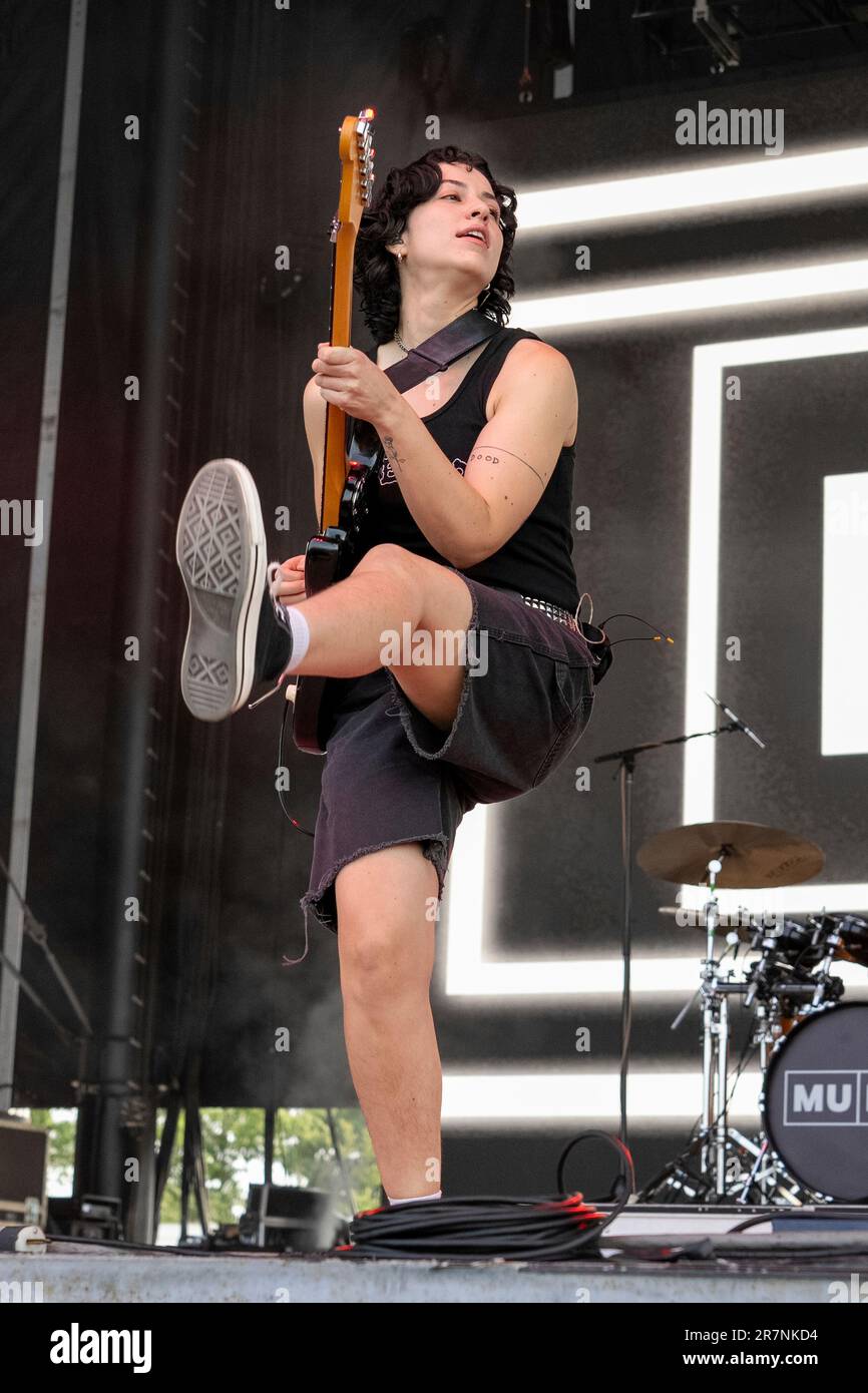 Josette Maskin of MUNA performs during the 2023 Bonnaroo Music and Arts ...