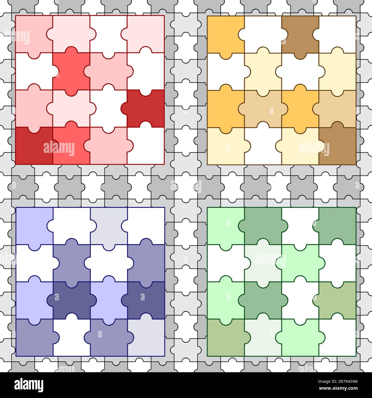 Seamless puzzle Cut Out Stock Images & Pictures - Alamy